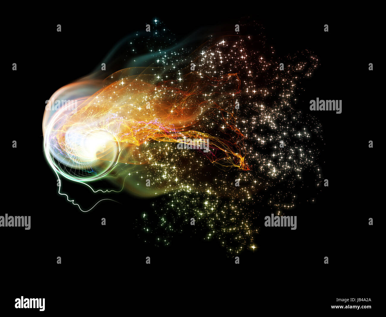 Light Soul series. Design made of child line profile and lights on the ...