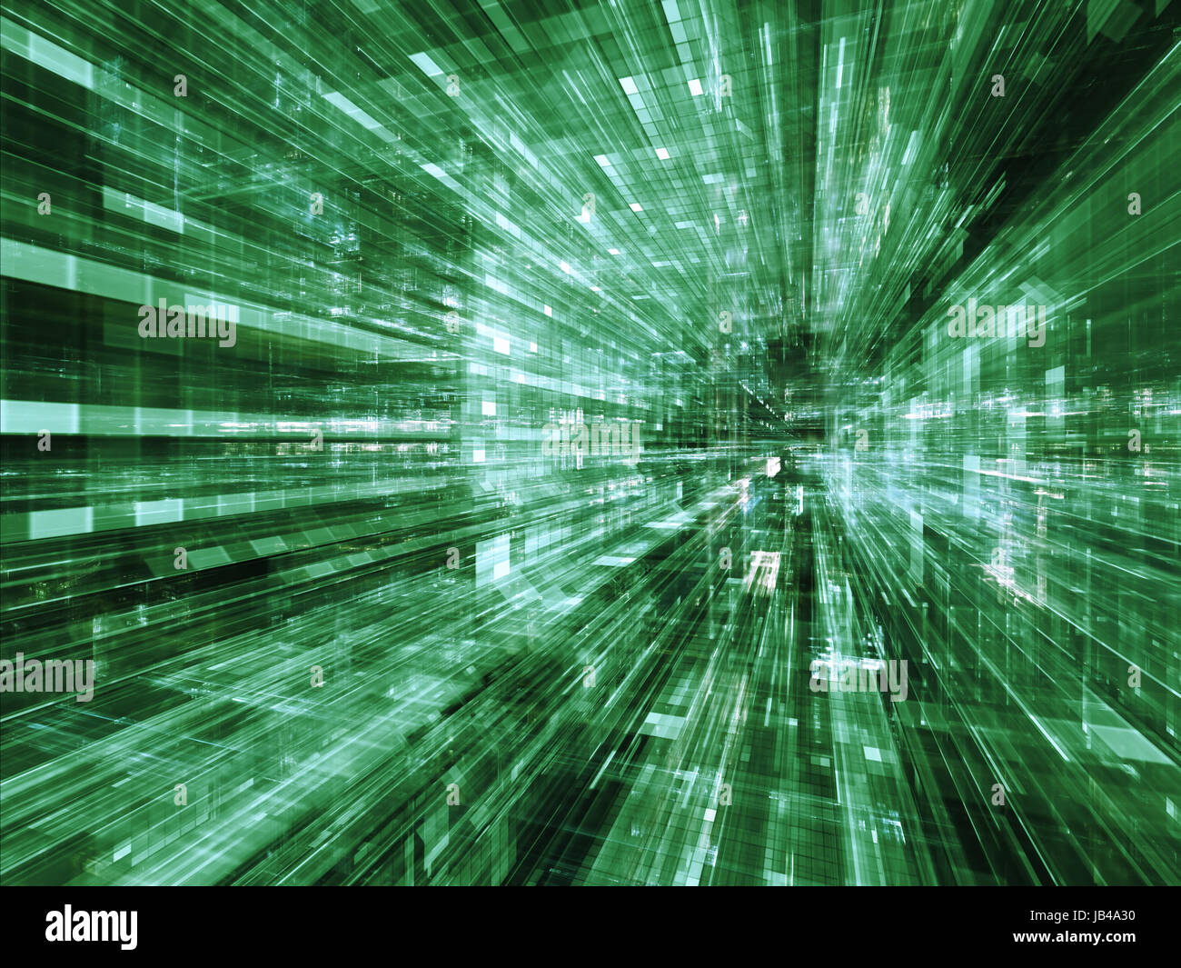 City Lights series. Arrangement of technological fractal textures on ...