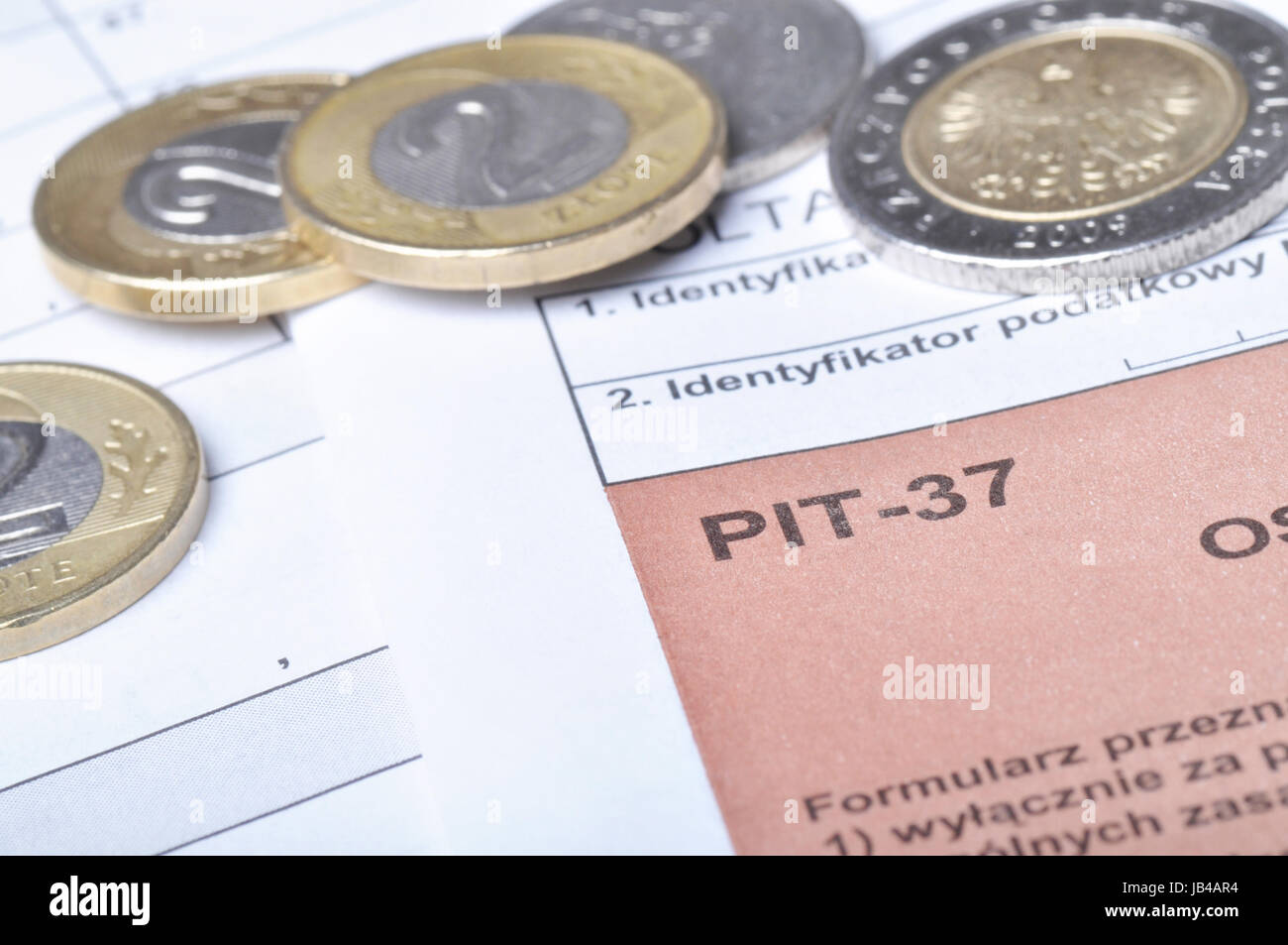 Polish tax forms, PIT-36 and PIT-37 Stock Photo - Alamy