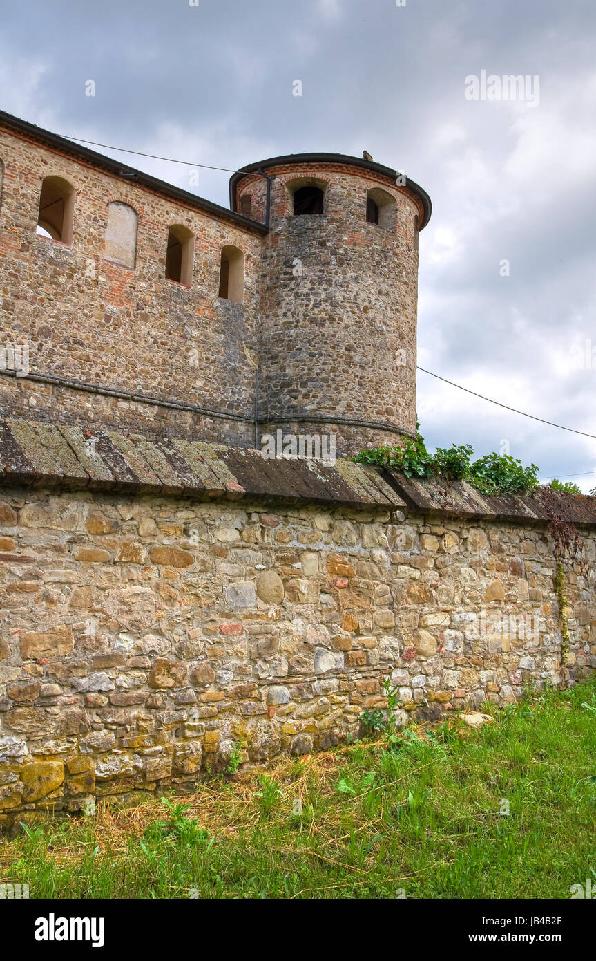 Castle of Agazzano. Emilia-Romagna. Italy Stock Photo - Alamy