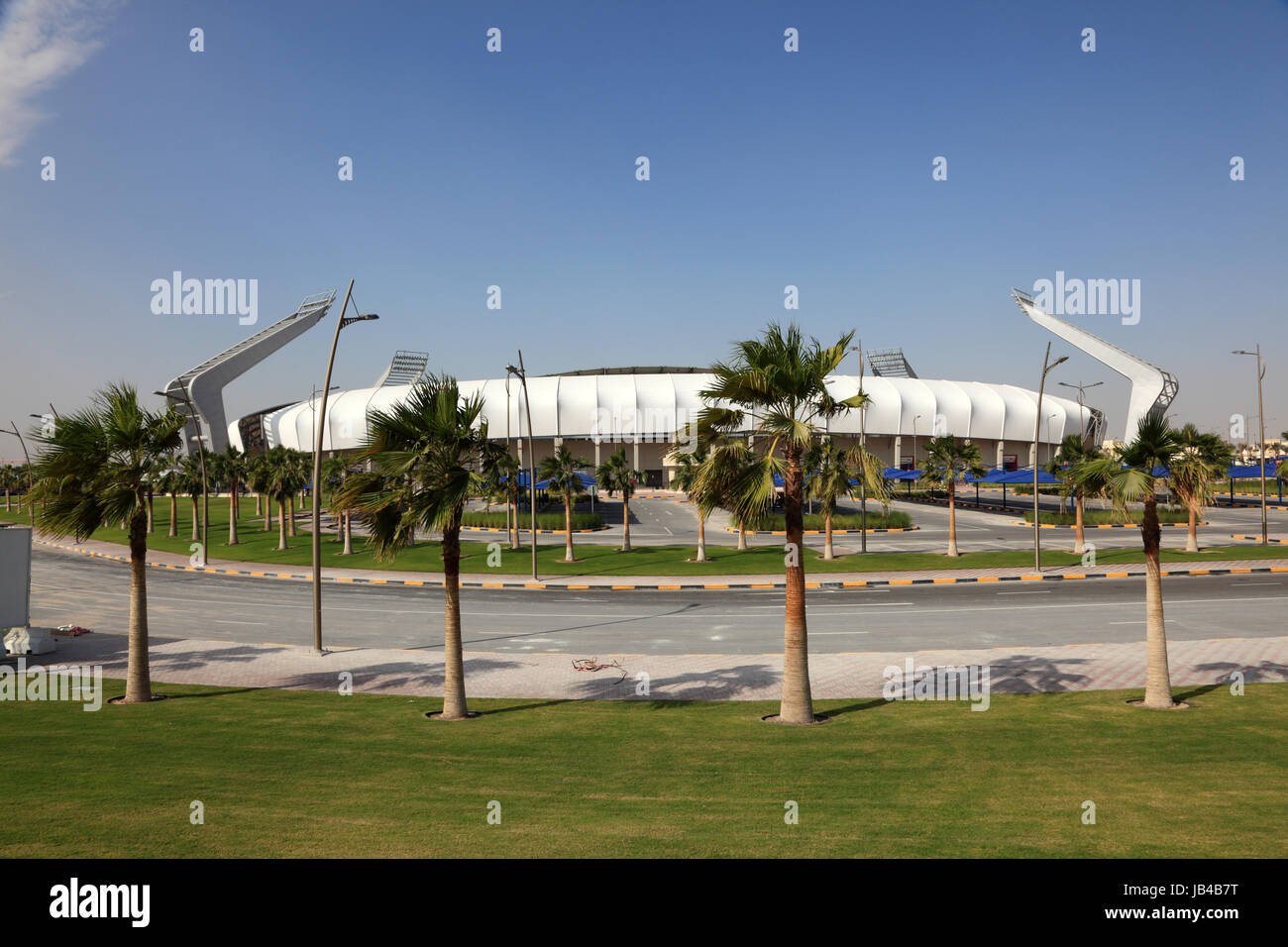 Lekhwiya Sports Stadium (Abdullah bin Khalifa Stadium) in Doha, Qatar ...