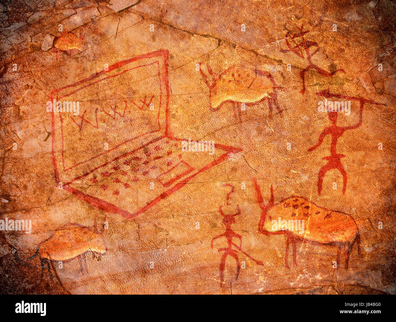 Caveman computer hi-res stock photography and images - Alamy