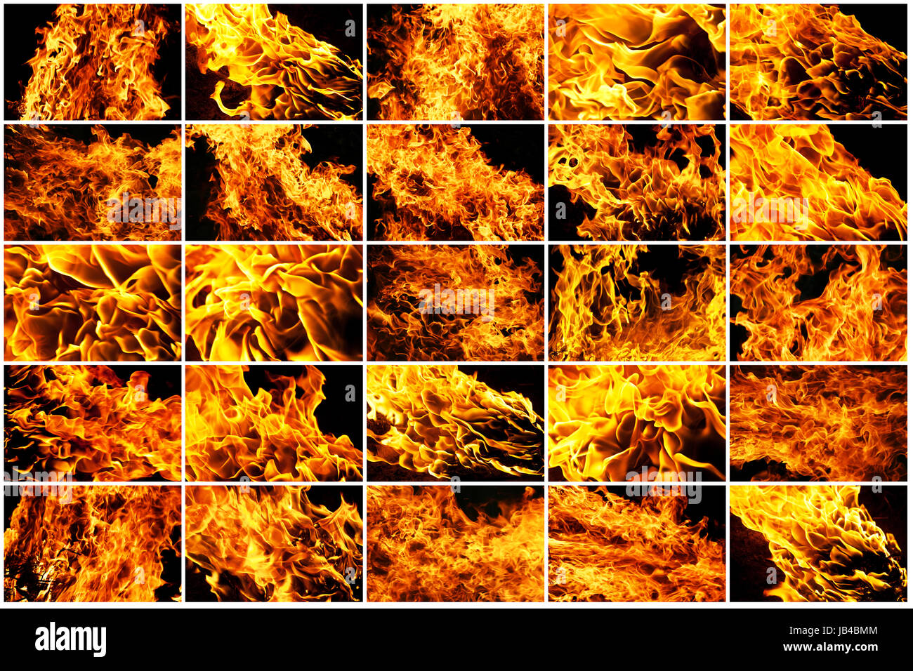 Beautiful yellow and orange hot fire on black background Stock Photo ...