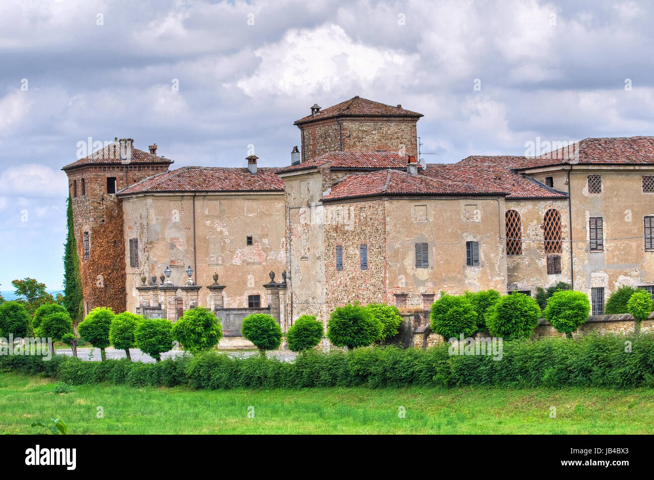 Castle of Agazzano. Emilia-Romagna. Italy Stock Photo - Alamy