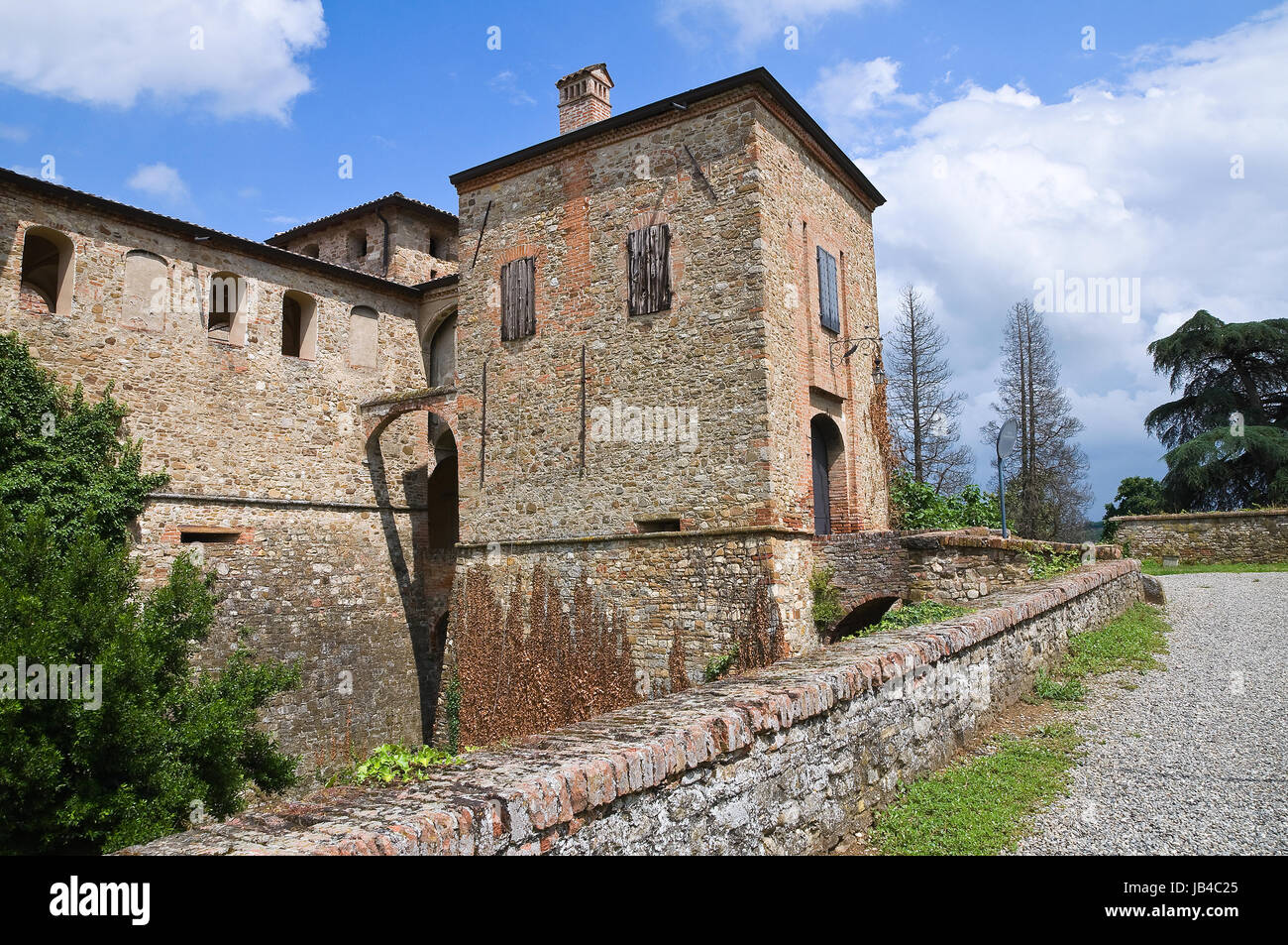 Castle of Agazzano. Emilia-Romagna. Italy Stock Photo - Alamy