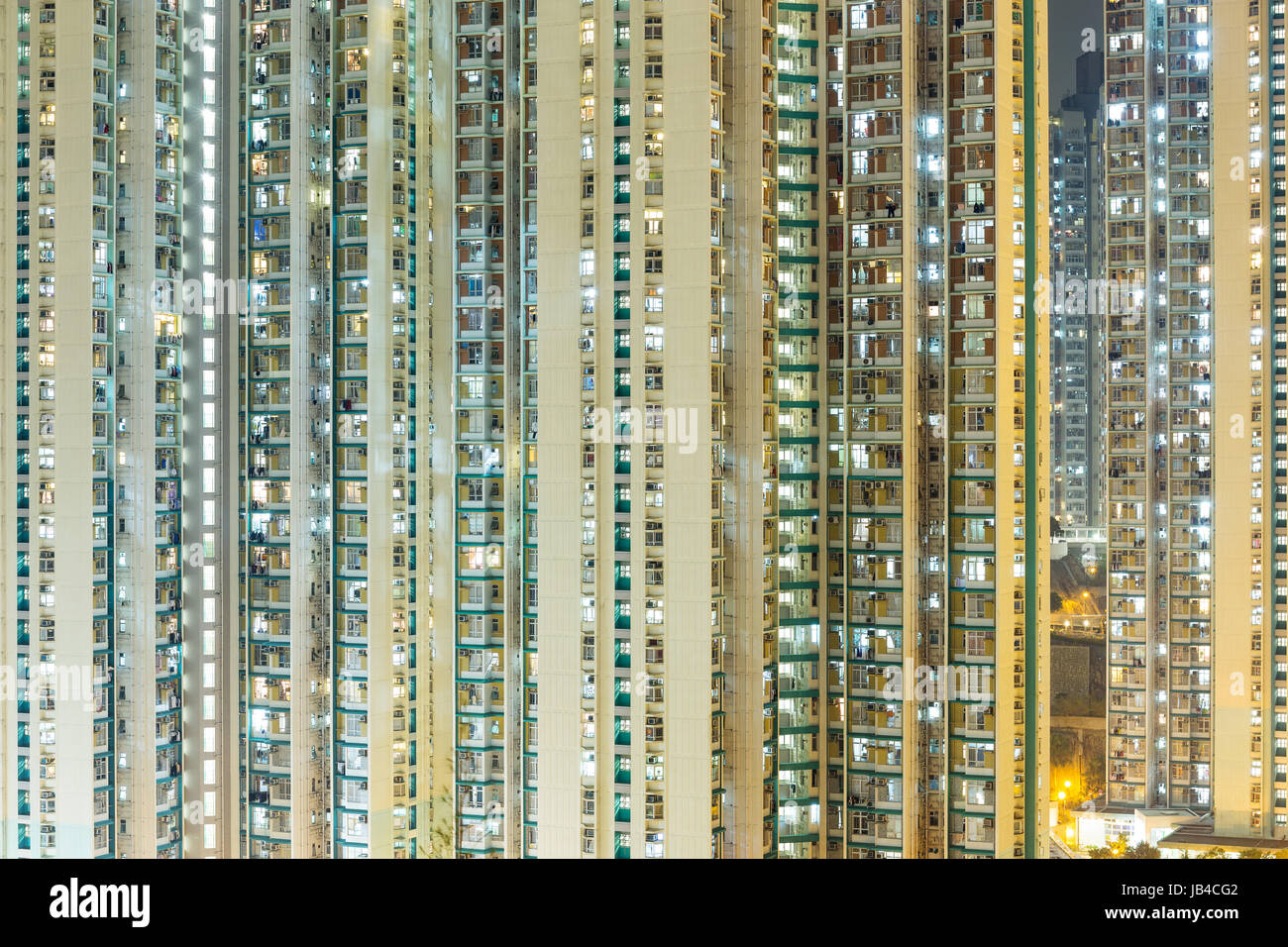 Building at night Stock Photo - Alamy