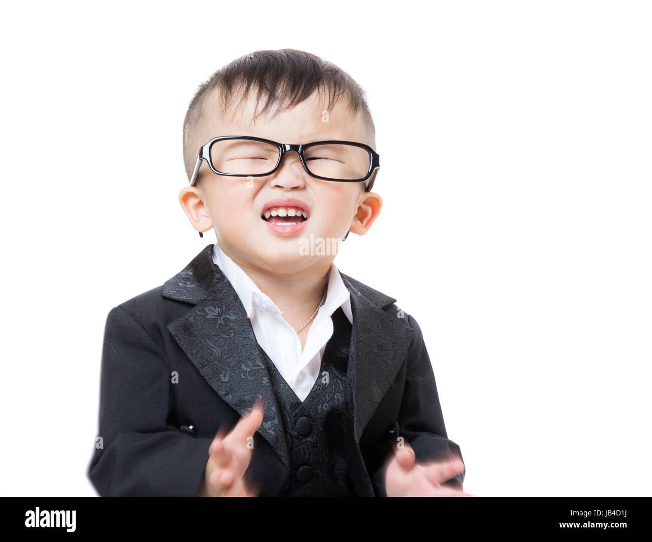 Little boy feel excited Stock Photo - Alamy