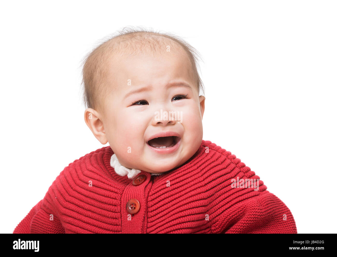 Asian baby crying Stock Photo - Alamy
