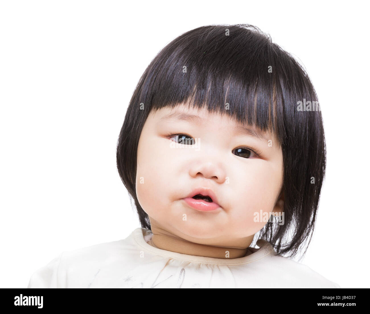 Baby girl purse lip Stock Photo - Alamy