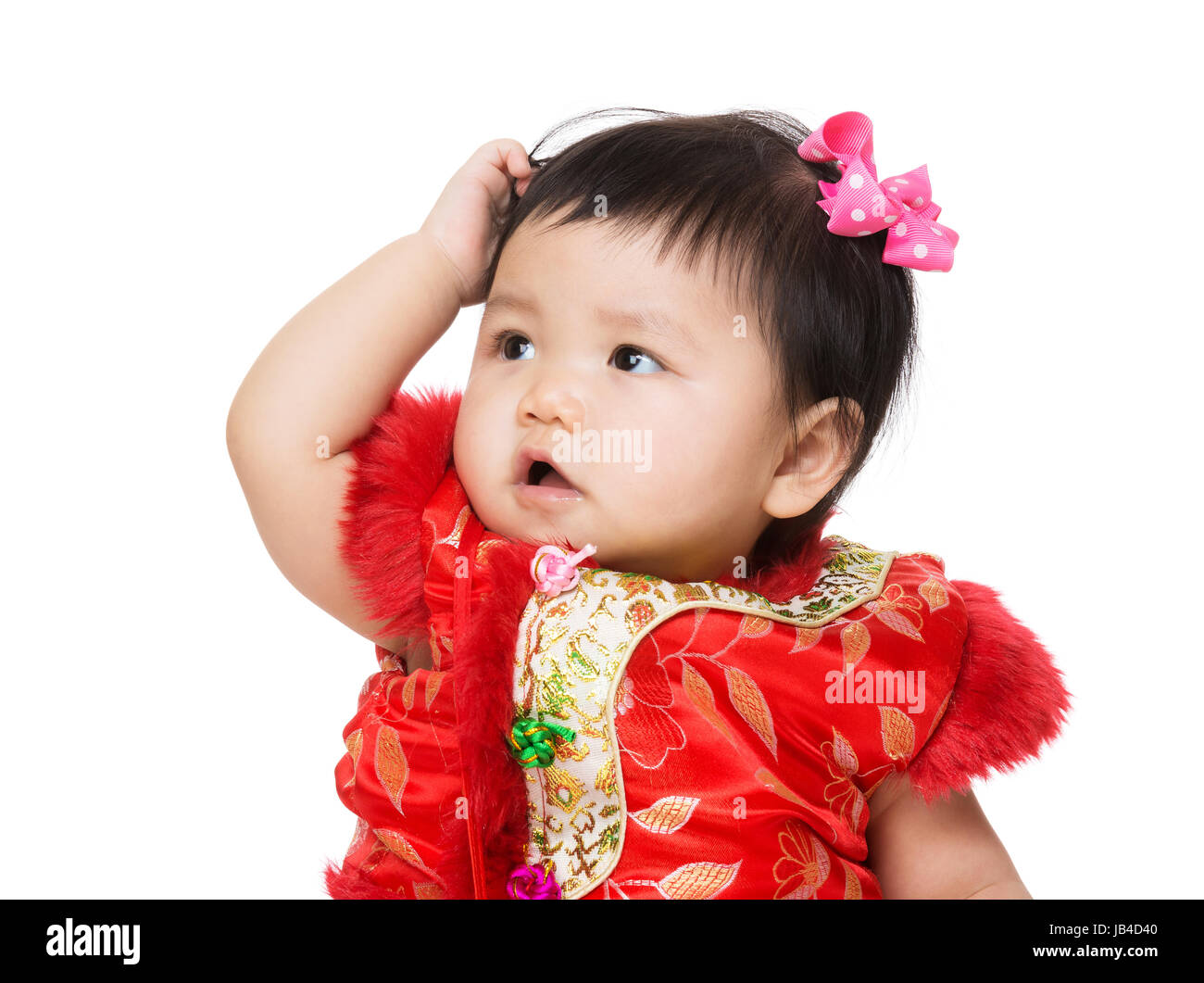 Chinese baby feel curiosity Stock Photo - Alamy
