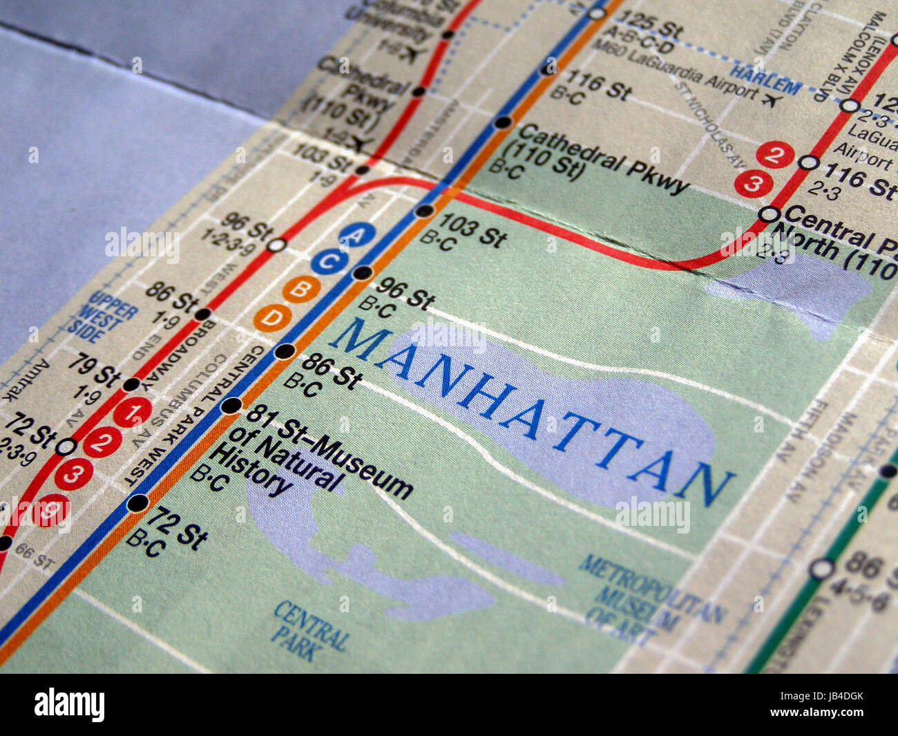 Ny metro map hi-res stock photography and images - Alamy