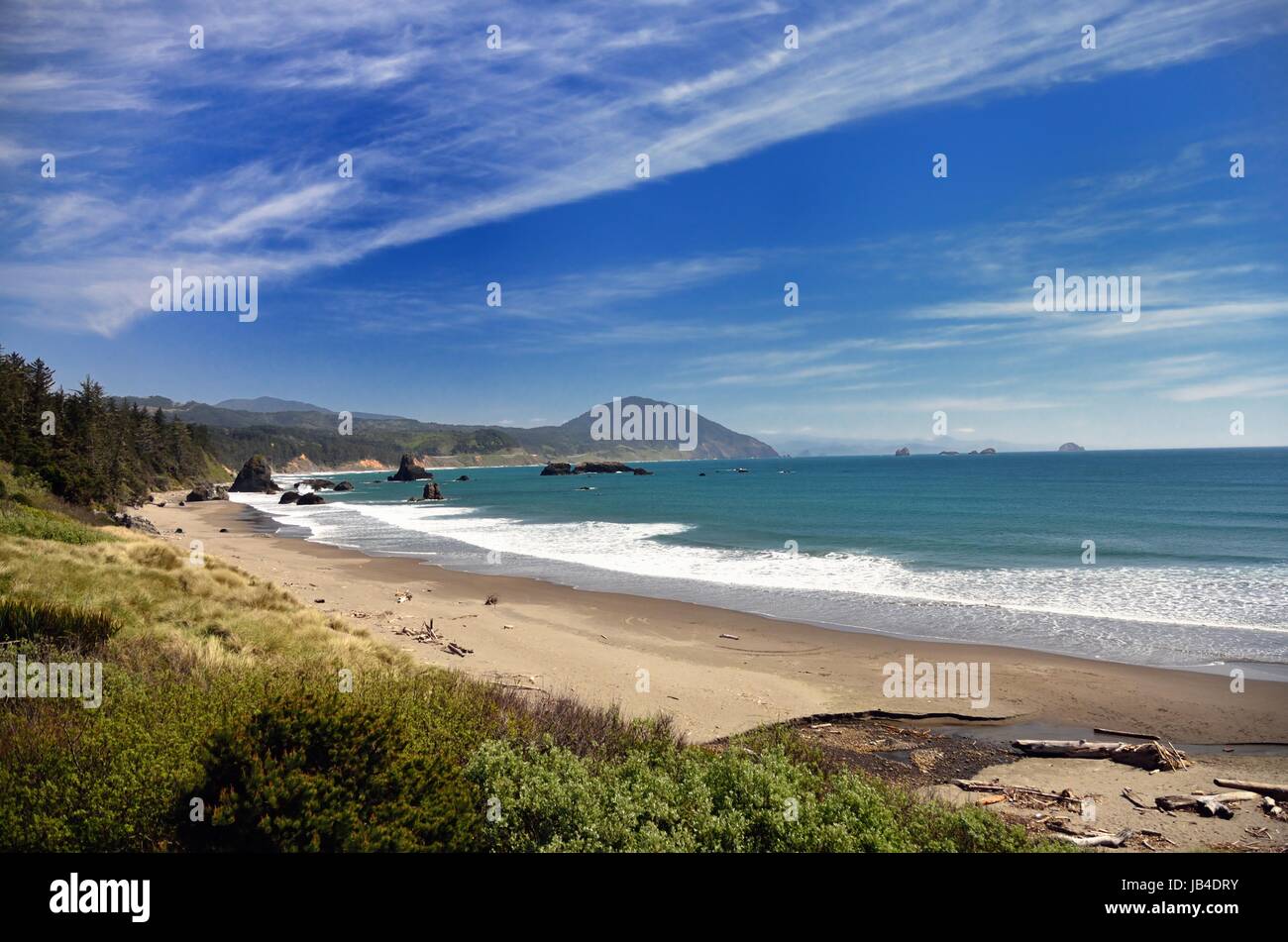 Battle Rock Wayside Park, Port Orford, Oregon Stock Photo - Alamy