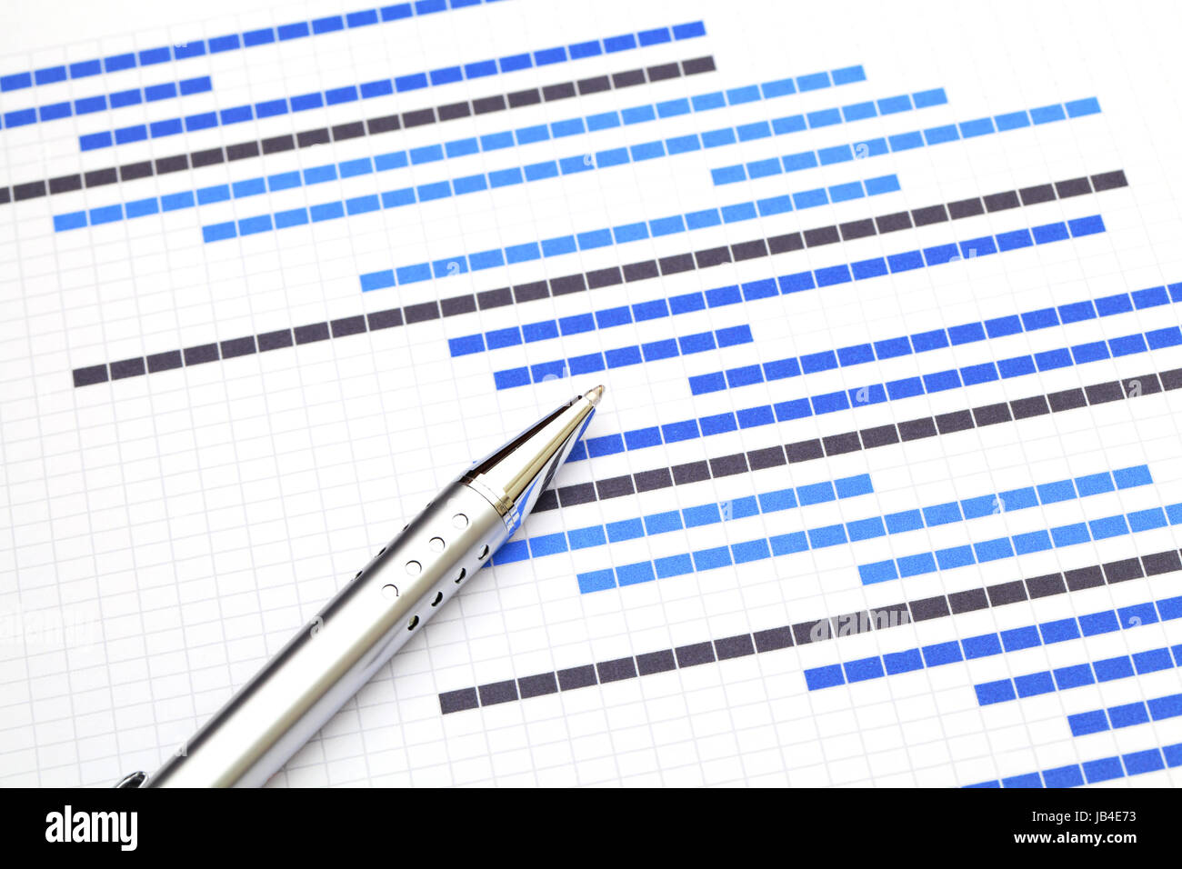 Planning chart for business project Stock Photo - Alamy