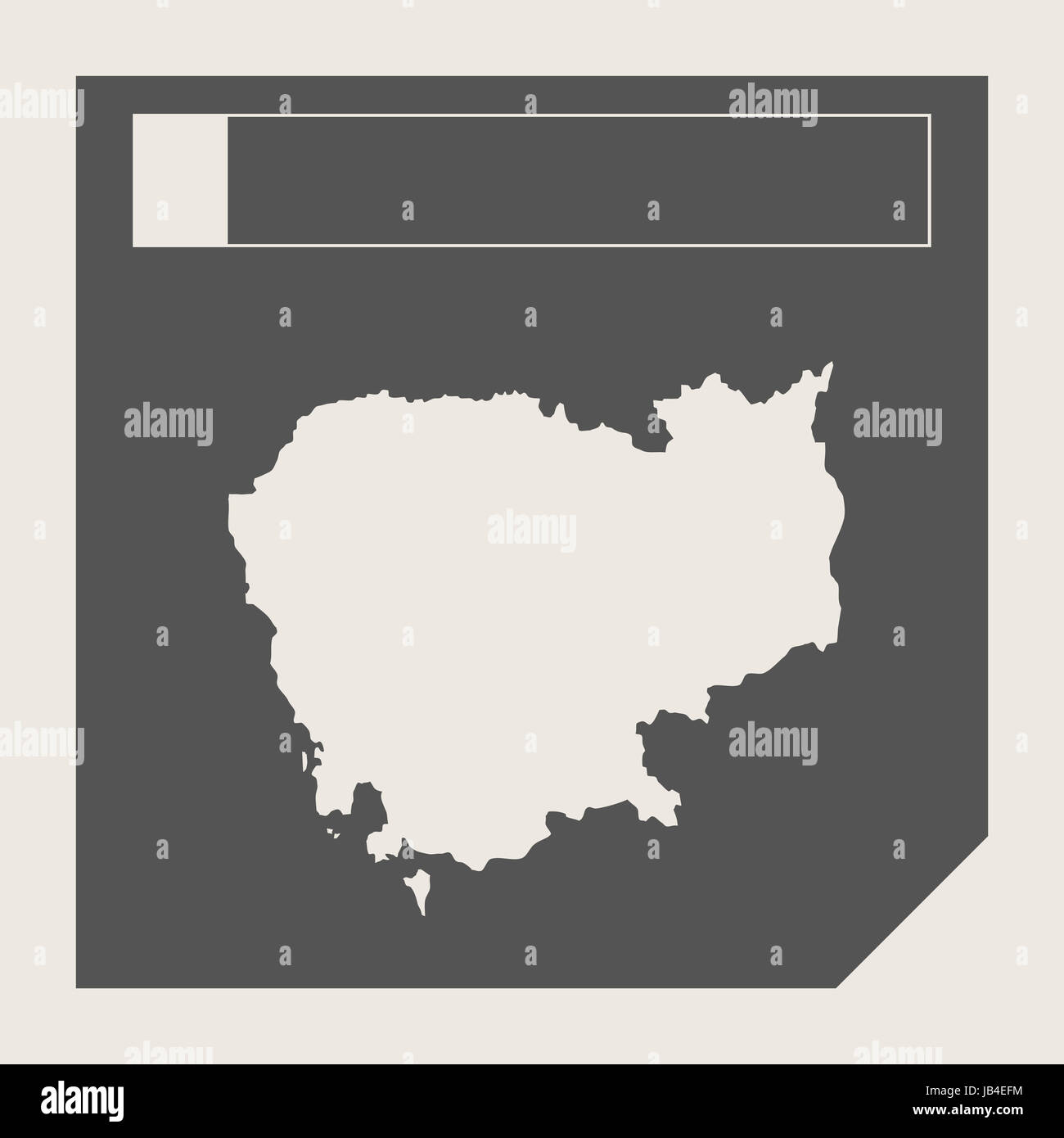 Cambodia map button in responsive flat web design map button isolated ...