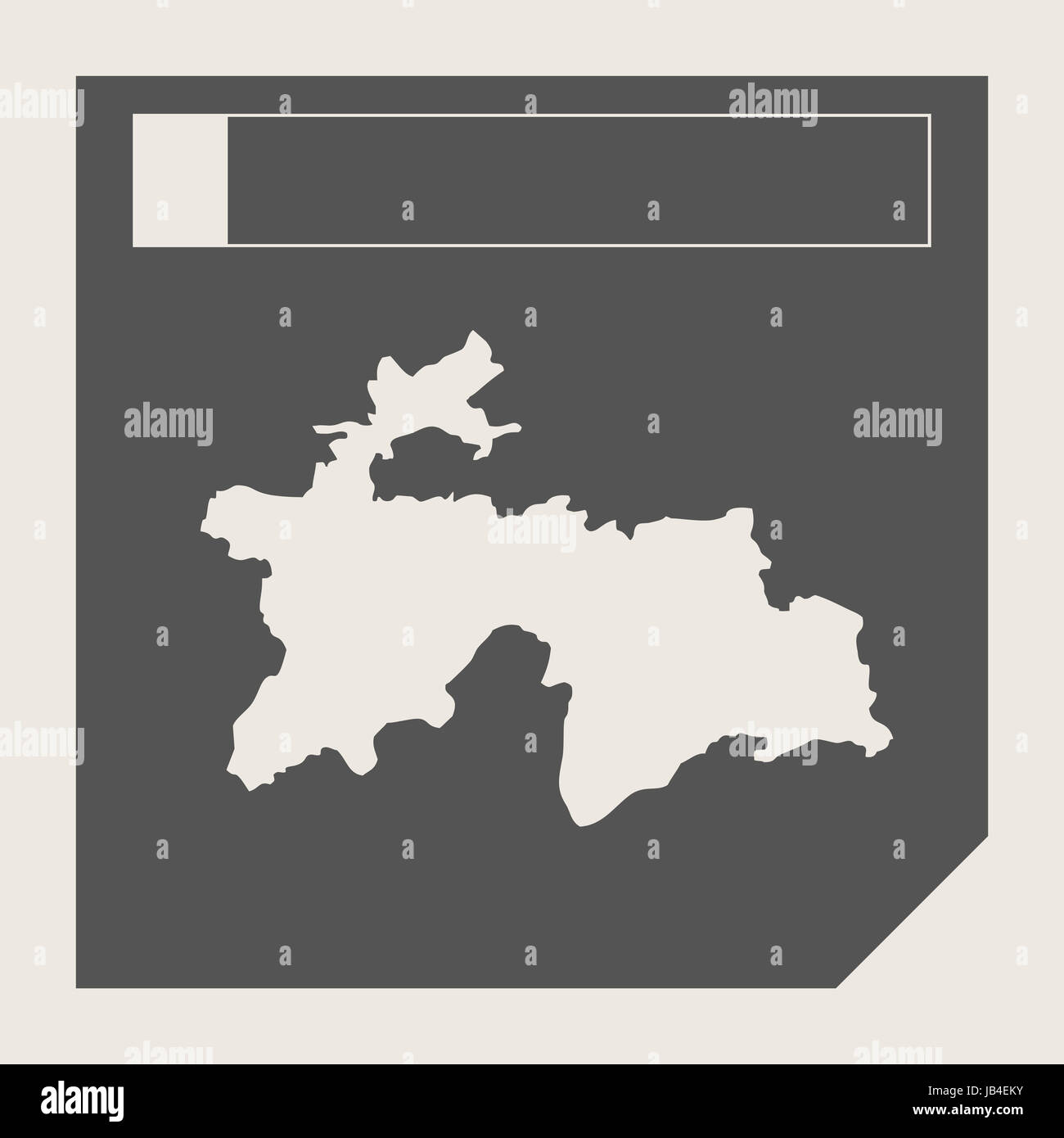 Tajikistan map button in responsive flat web design map button isolated ...