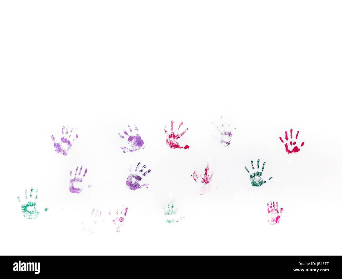 Seamless hand prints Cut Out Stock Images & Pictures - Alamy