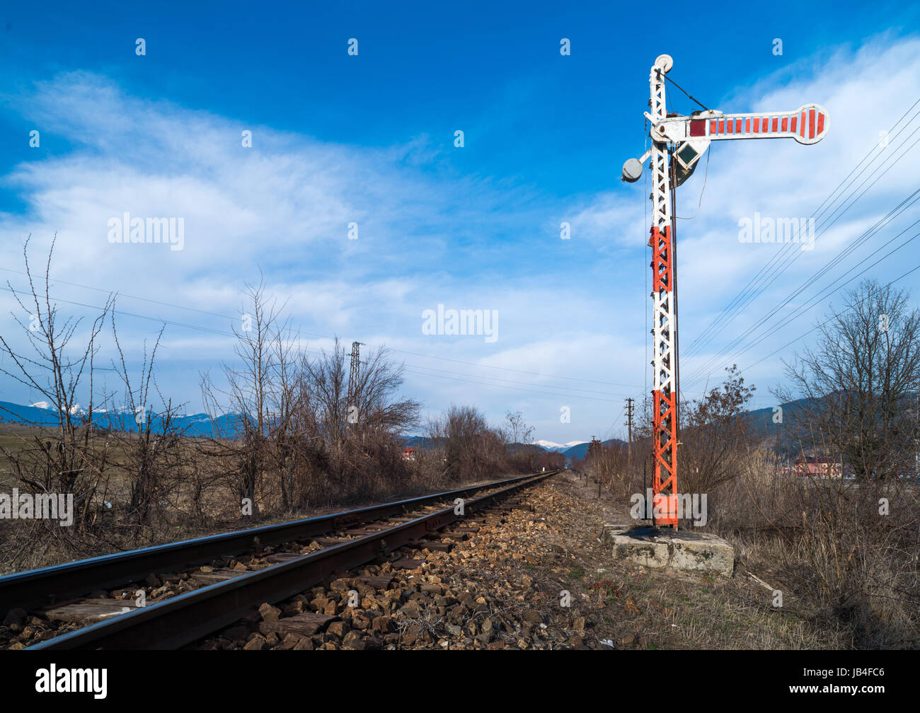 Train Semaphore High Resolution Stock Photography and Images - Alamy