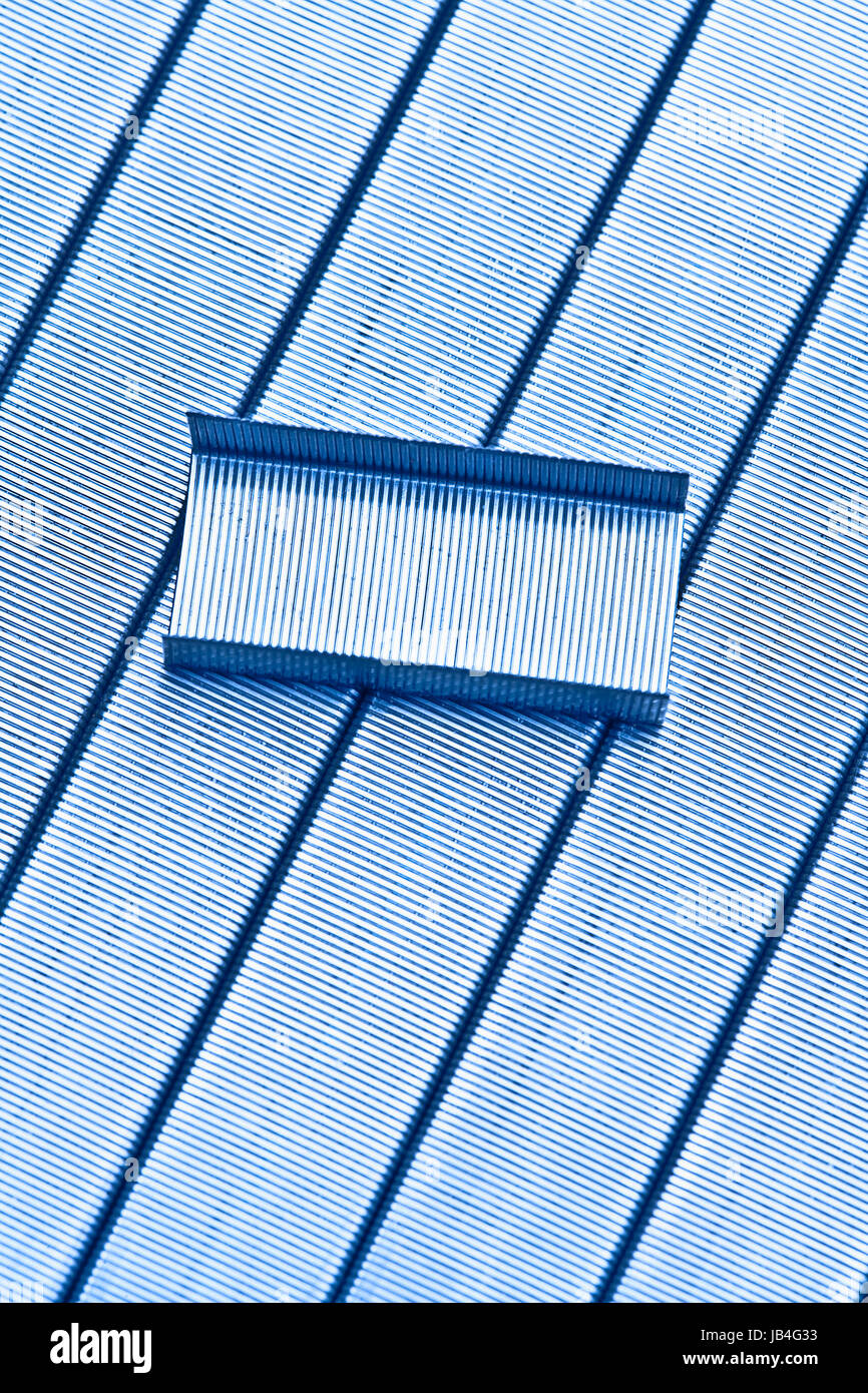 extreme closeup of group of staples Stock Photo - Alamy