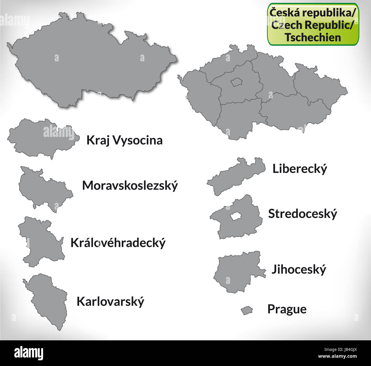 Liberec karte hi-res stock photography and images - Alamy