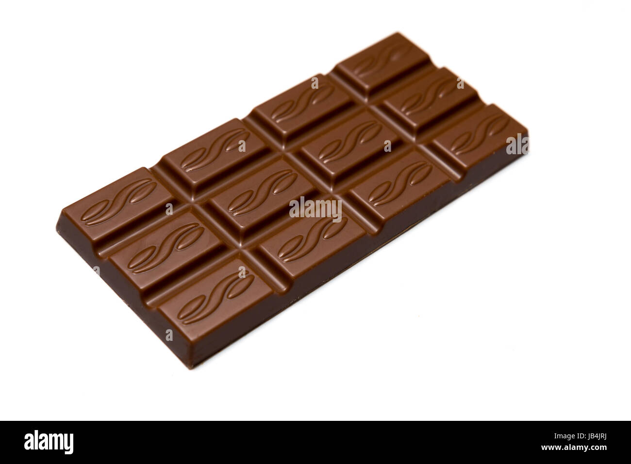 small chocolate bar isolated on white background Stock Photo - Alamy