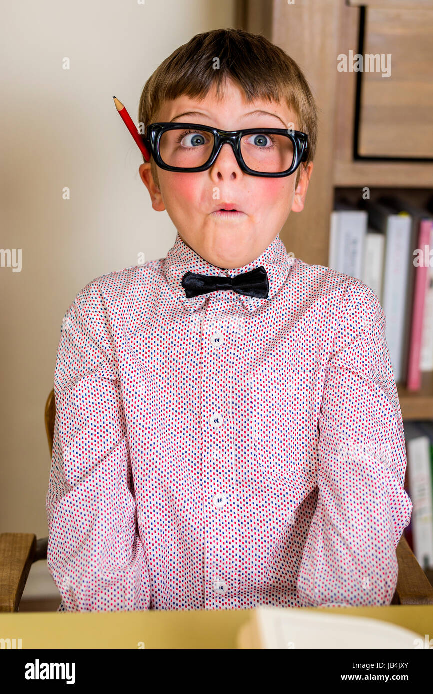 Nerdy child hi-res stock photography and images - Alamy