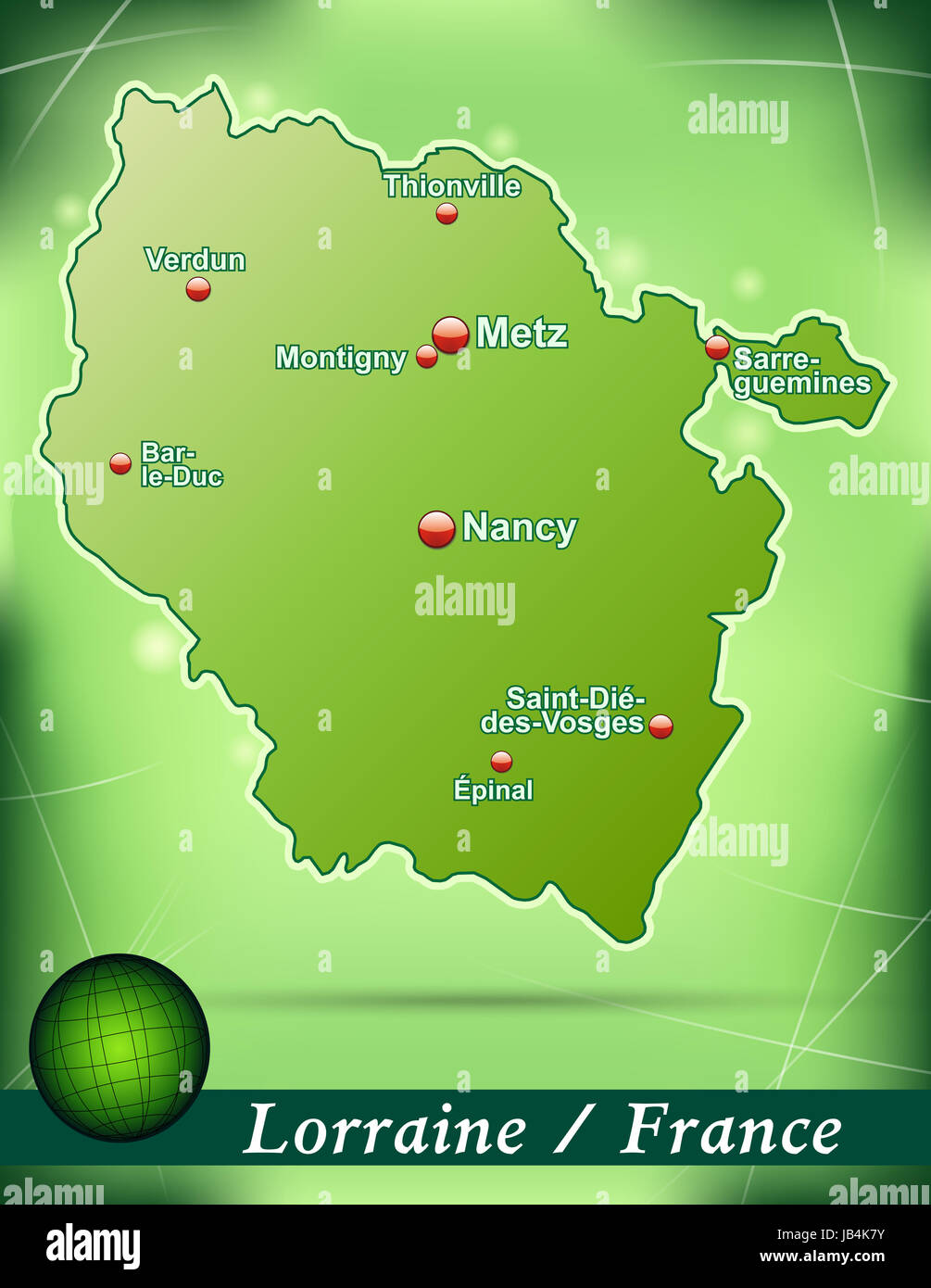 Lothringenkarte hi-res stock photography and images - Alamy