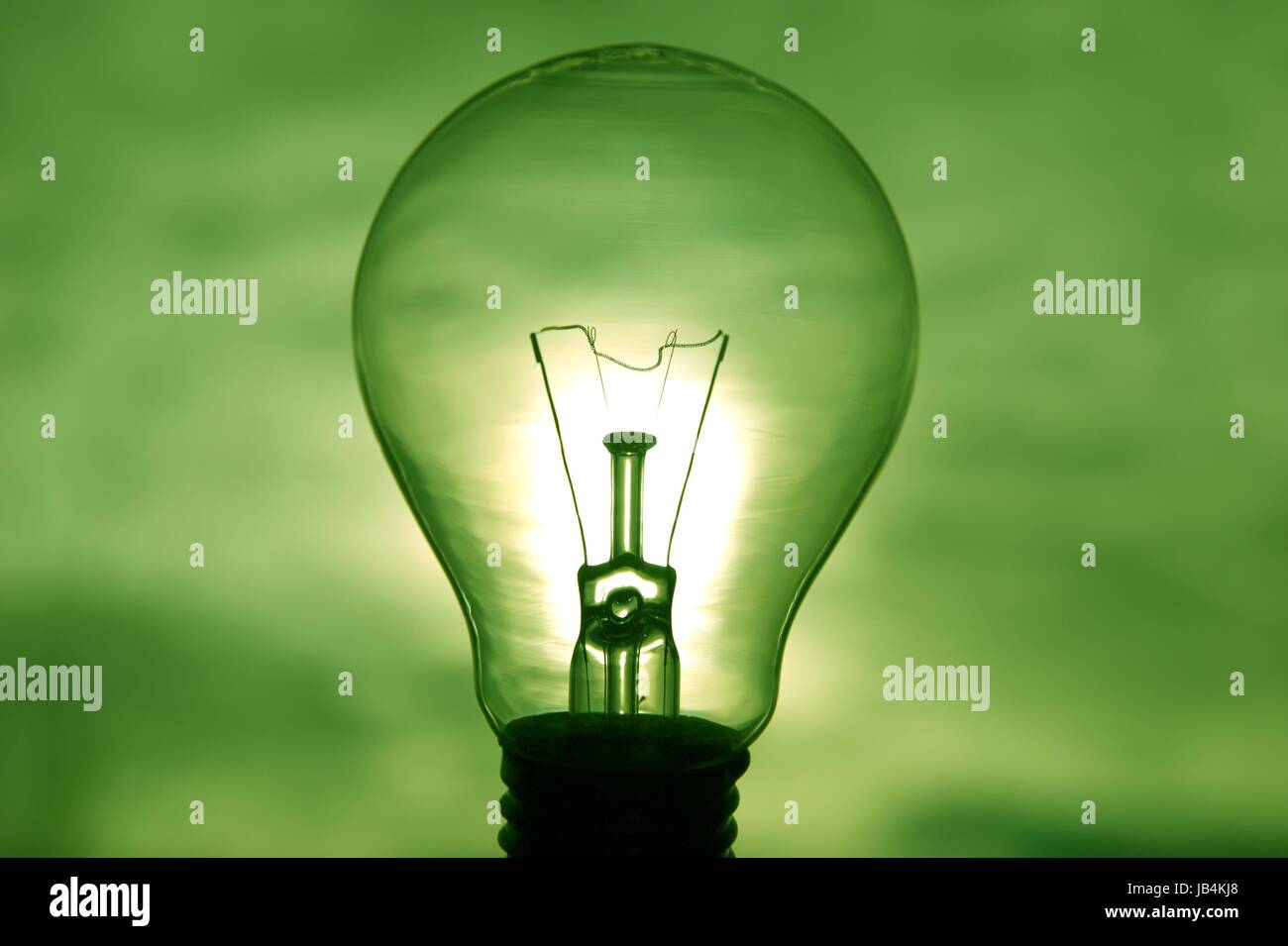light bulb green Stock Photo - Alamy