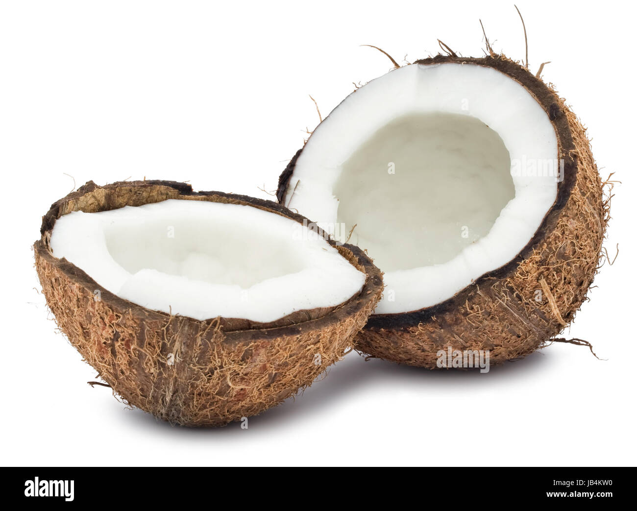 Perfect fresh coconut isolated on white background Stock Photo - Alamy