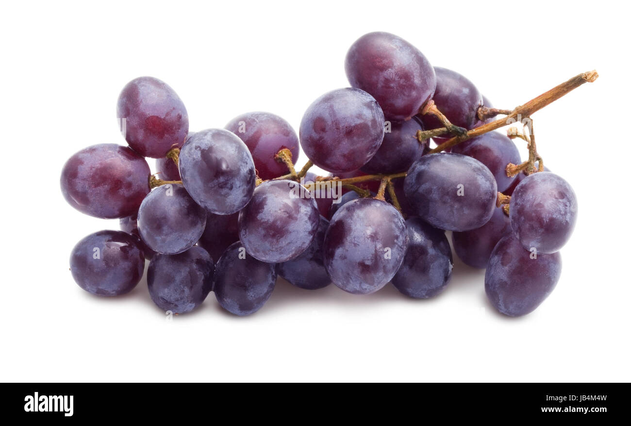 Branch of grapes isolated on white background Stock Photo - Alamy