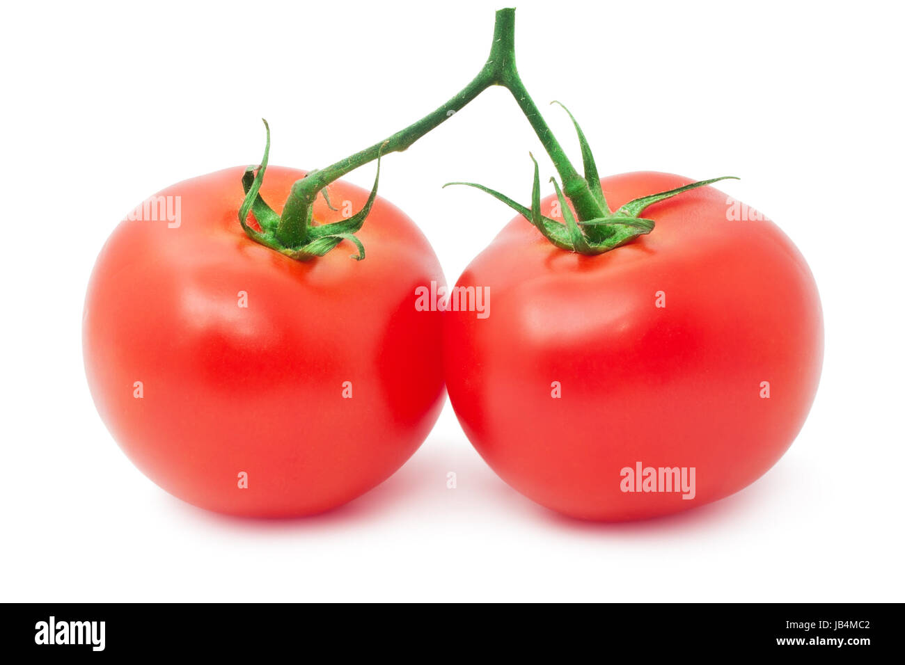 Red tasty tomatoes isolated on white background Stock Photo - Alamy