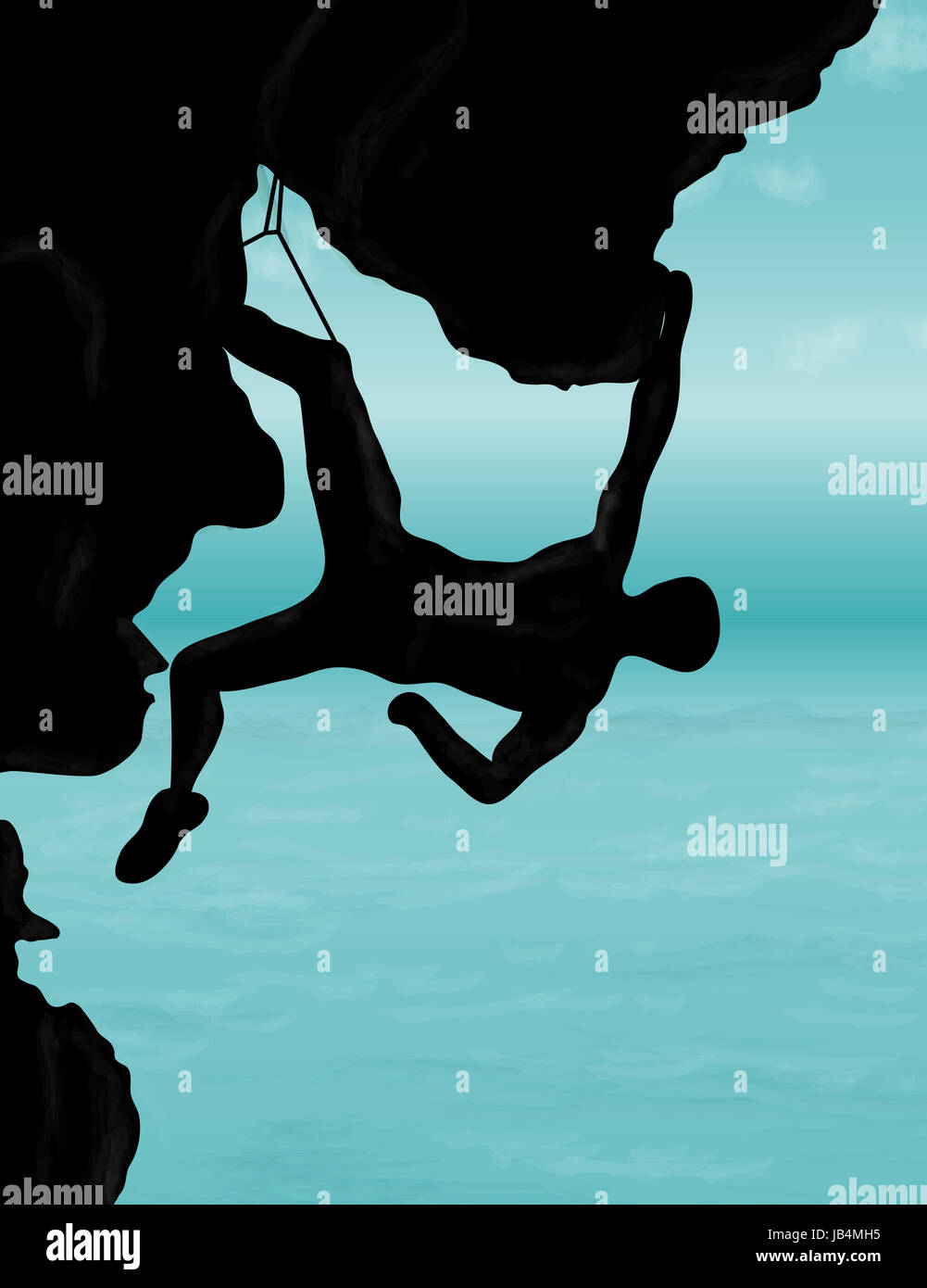 Bergsteiger illustration hi-res stock photography and images - Alamy