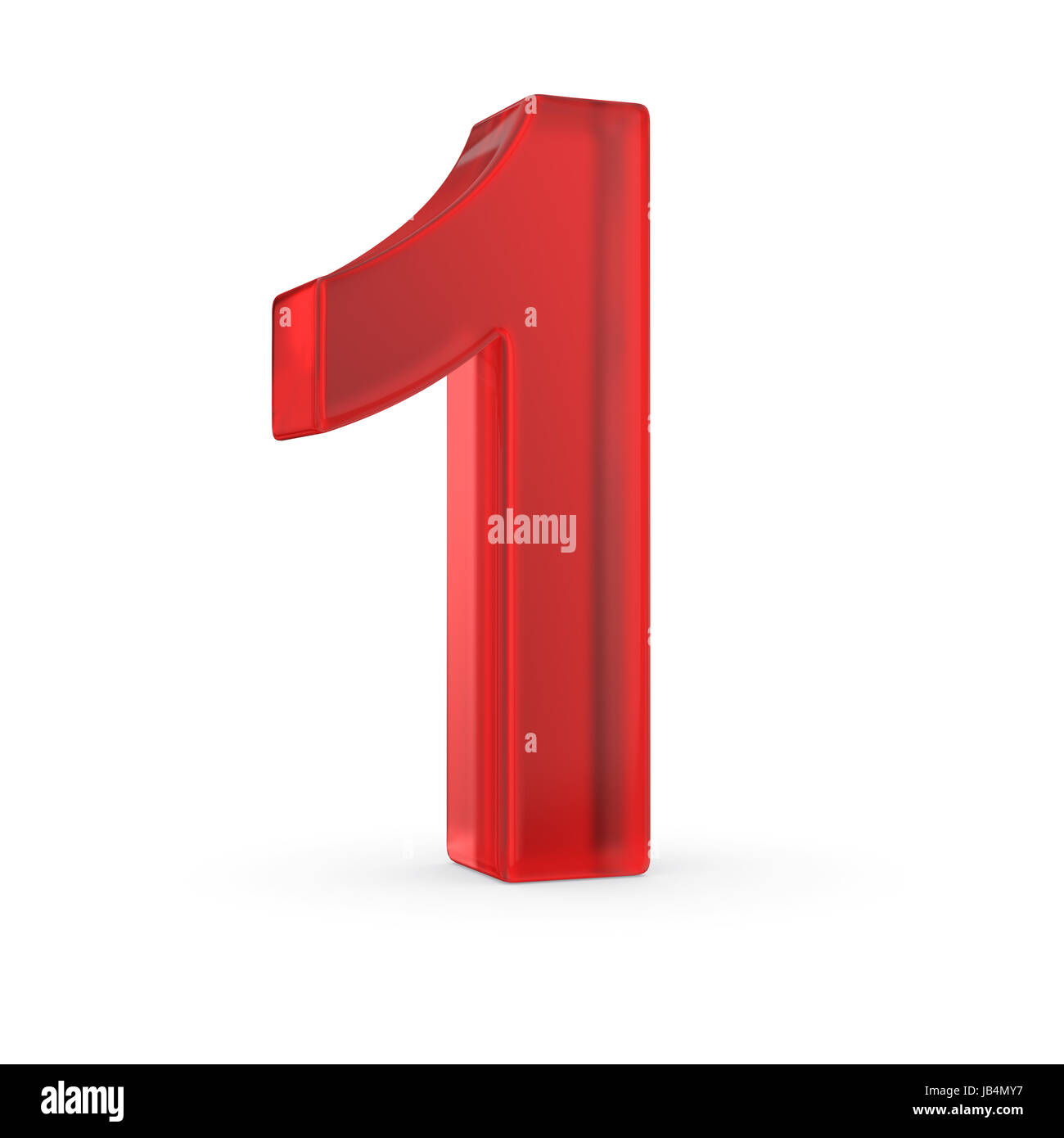 Number one- red isolated with clipping path Stock Photo - Alamy