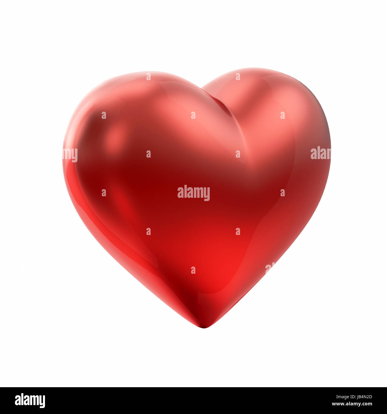 Red shining heart isolated with clipping path Stock Photo - Alamy
