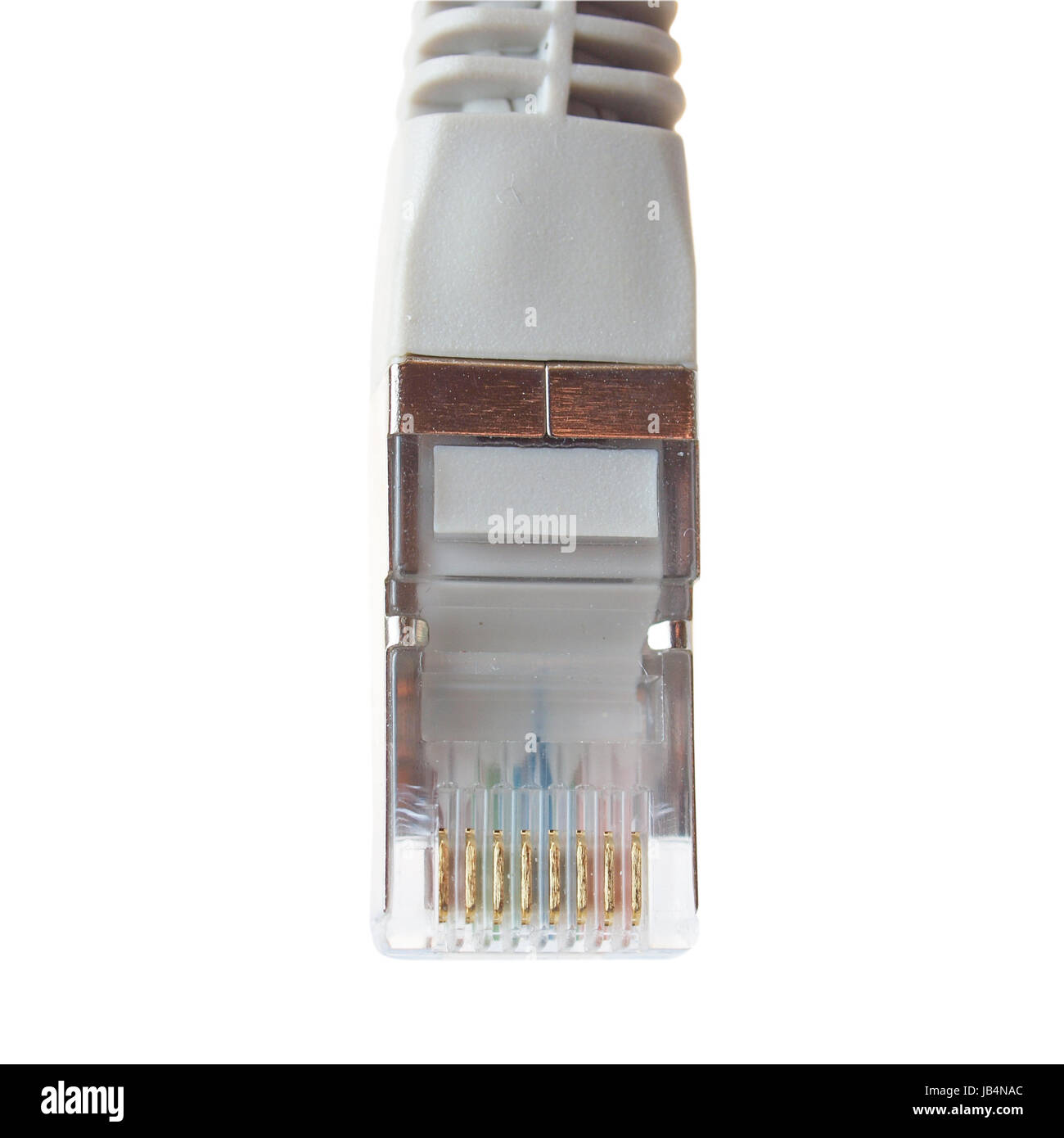 RJ45 plug for LAN local area network ethernet connection isolated over ...
