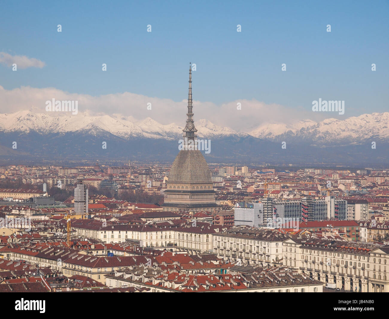 Turin skyline panorama seen from the hills surrounding the city Stock ...