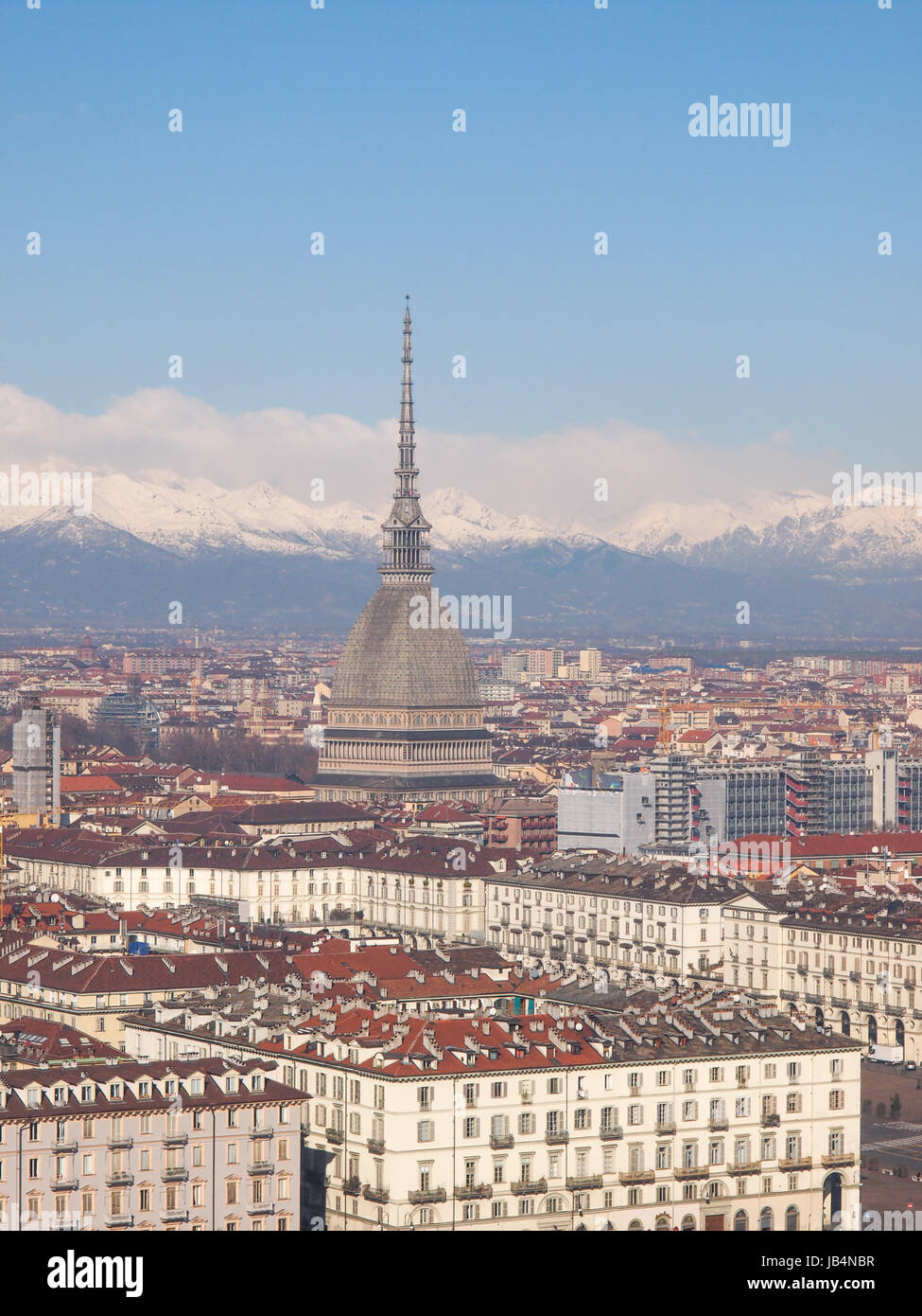 Turin skyline panorama seen from the hills surrounding the city Stock ...