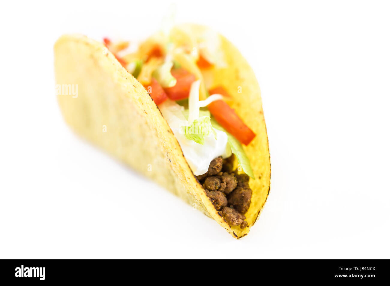 Ground beef tacos Cut Out Stock Images & Pictures - Alamy