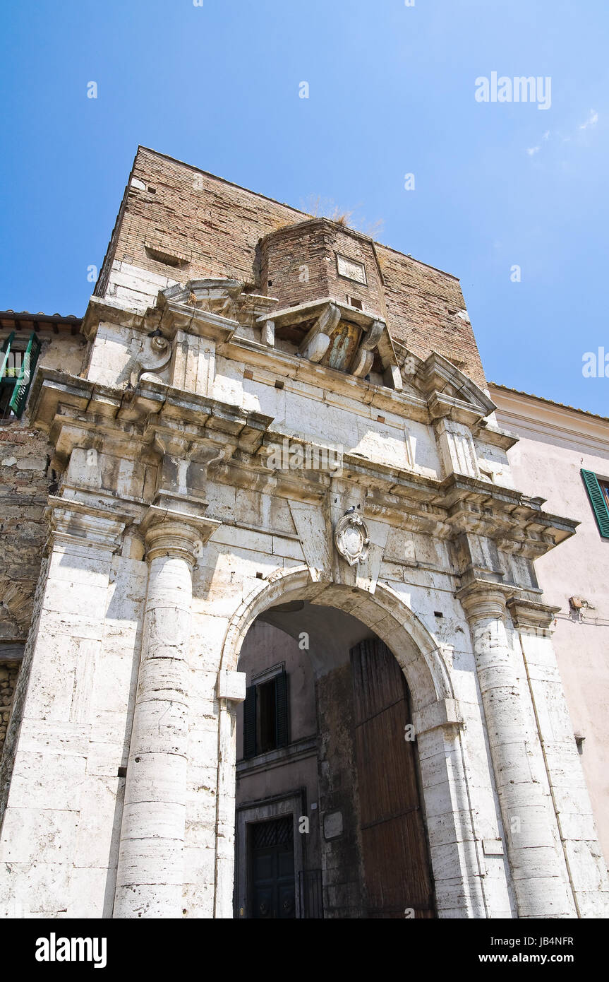 Porta romana. Amelia. Umbria. Italy Stock Photo - Alamy