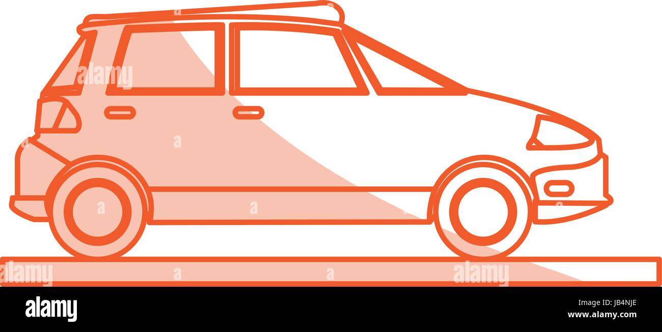 car illustration cartoon silhouette shadow Stock Vector Image & Art - Alamy