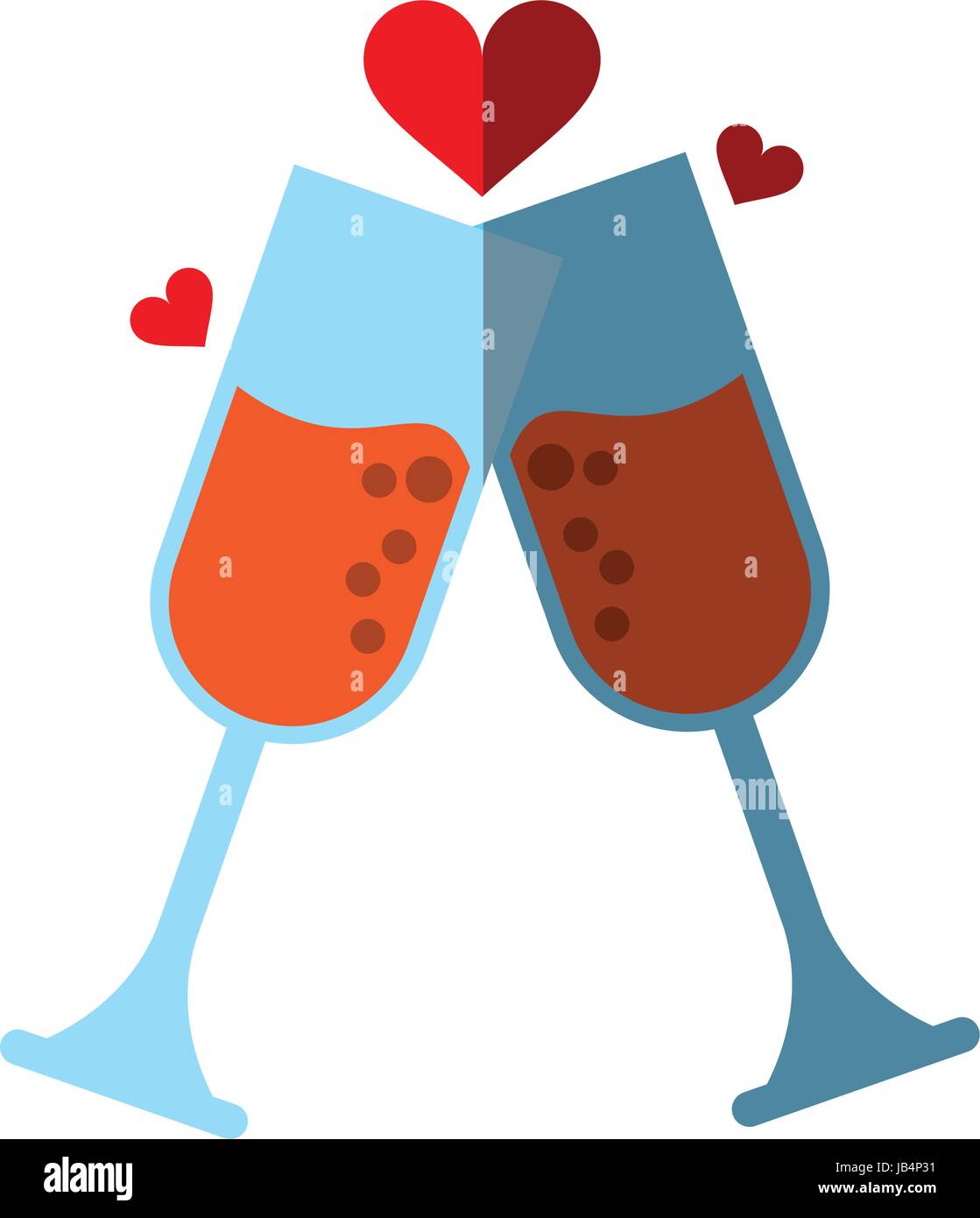 Romantic Heart Toast Illustration High Resolution Stock Photography and ...
