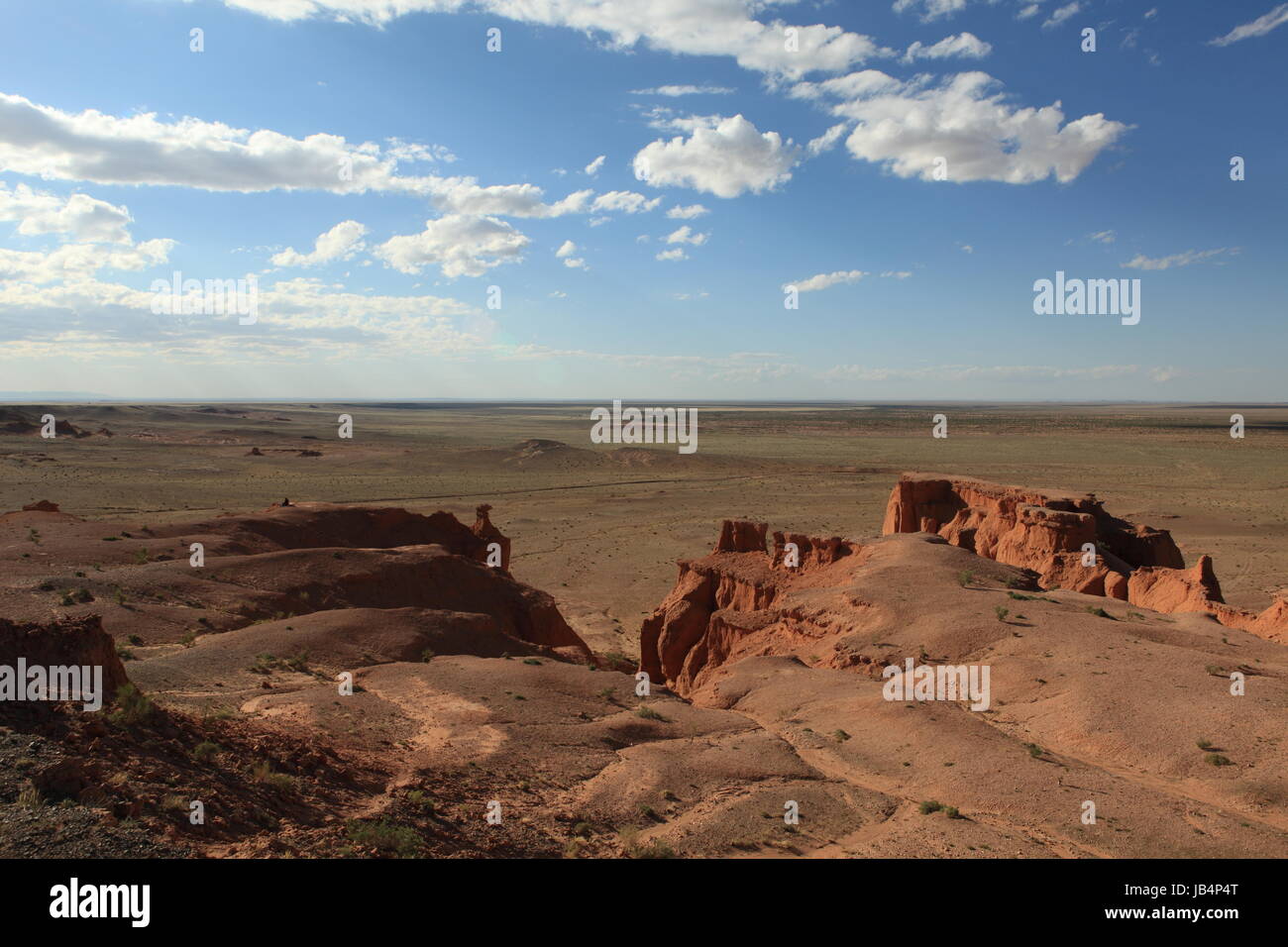 bayanzag the flaming rocks of the gobi desert Stock Photo - Alamy