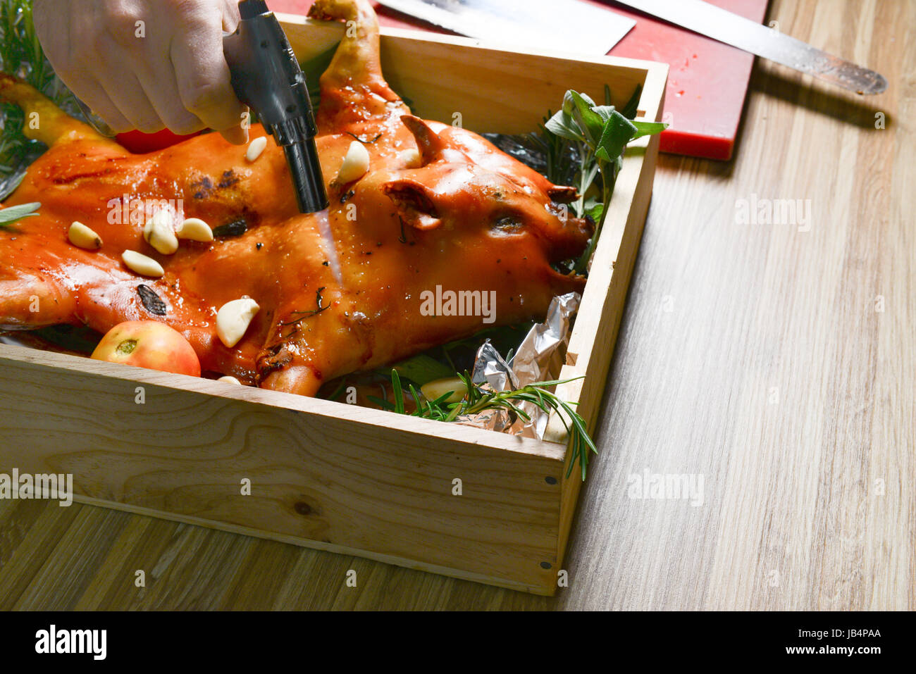 italian roast piglet Stock Photo - Alamy