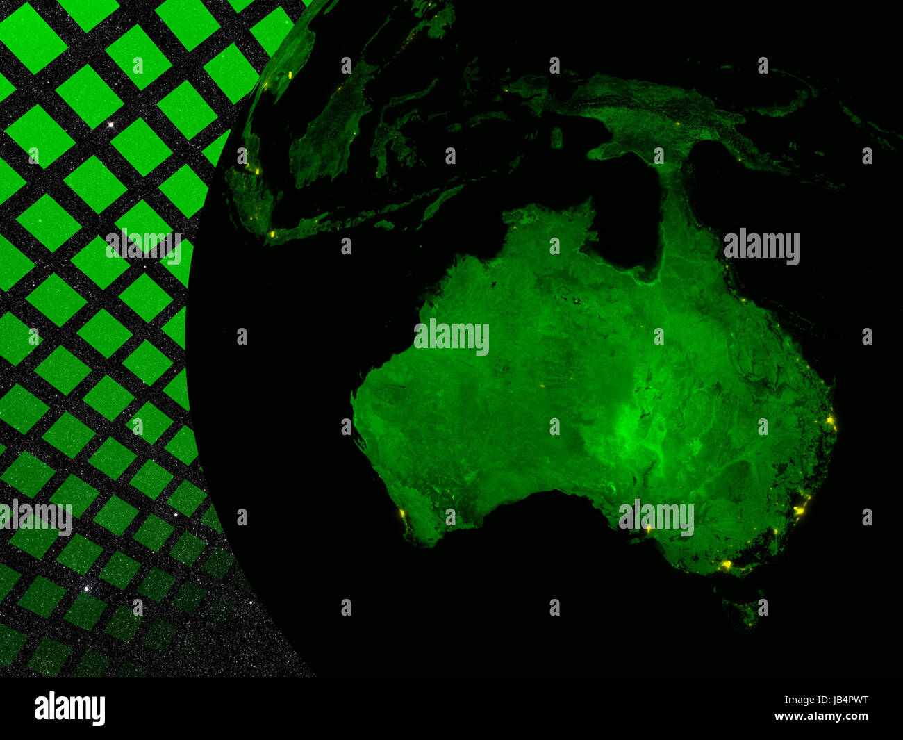 Australia technology concept. Elements of this image furnished by NASA ...