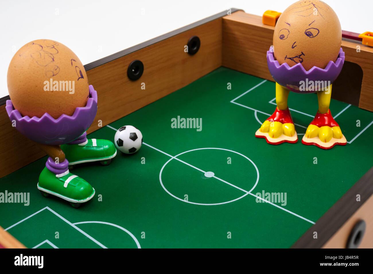 eggs playing soccer Stock Photo - Alamy
