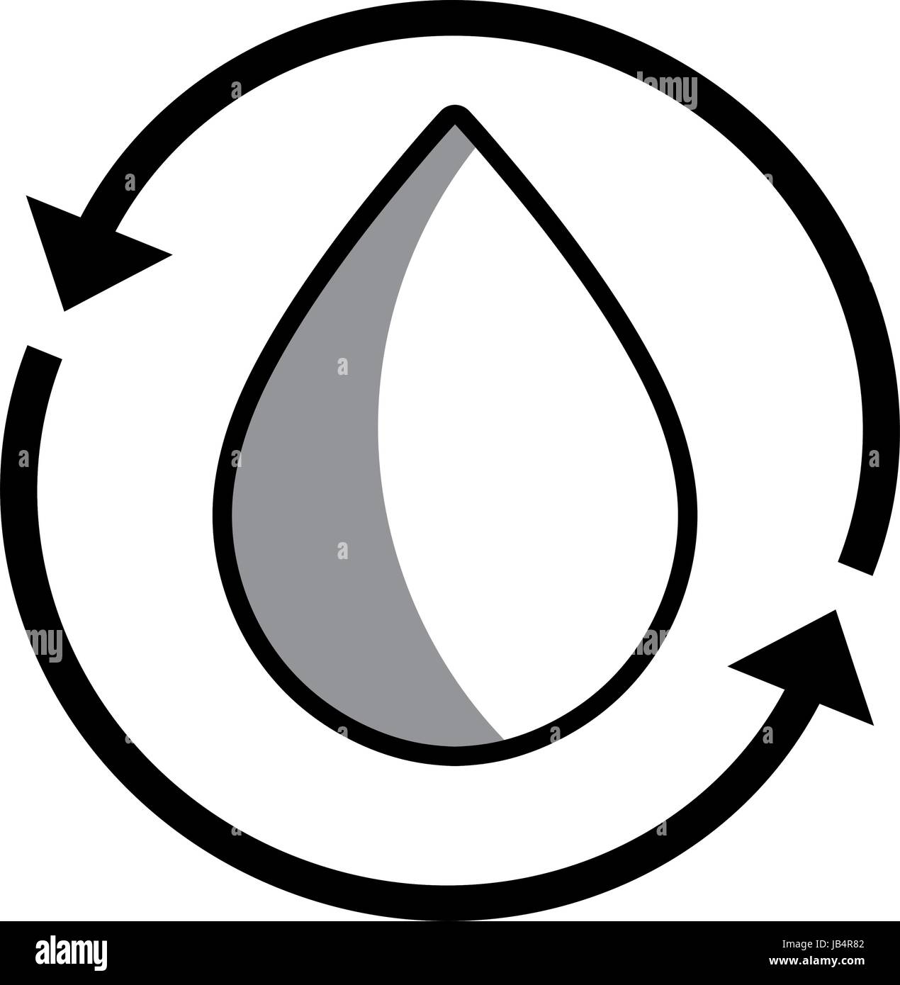 water drop with arrows around Stock Vector Image & Art - Alamy