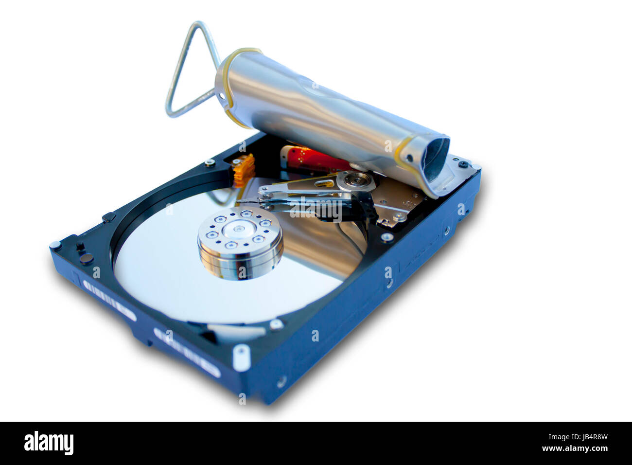 hard disk in the shape of sardine can Stock Photo - Alamy
