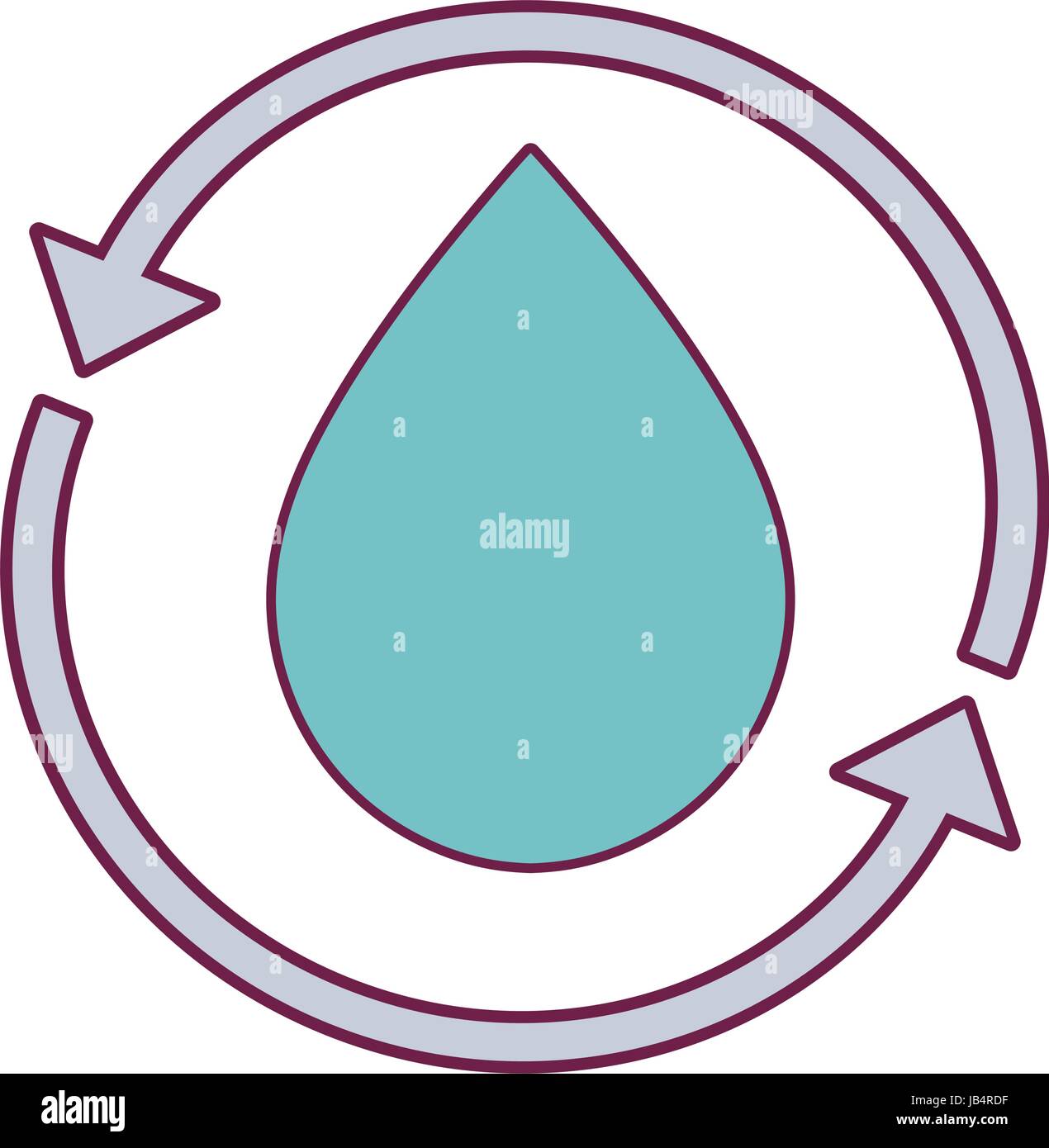 water drop with arrows around Stock Vector Image & Art - Alamy
