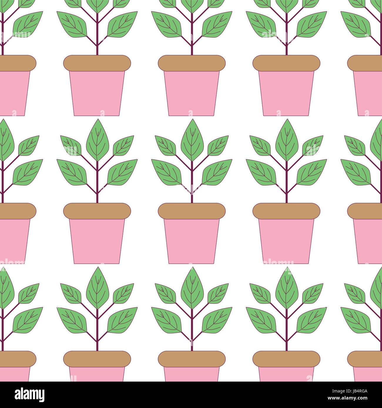 plant inside flowerpot to ecology preservation background Stock Vector ...