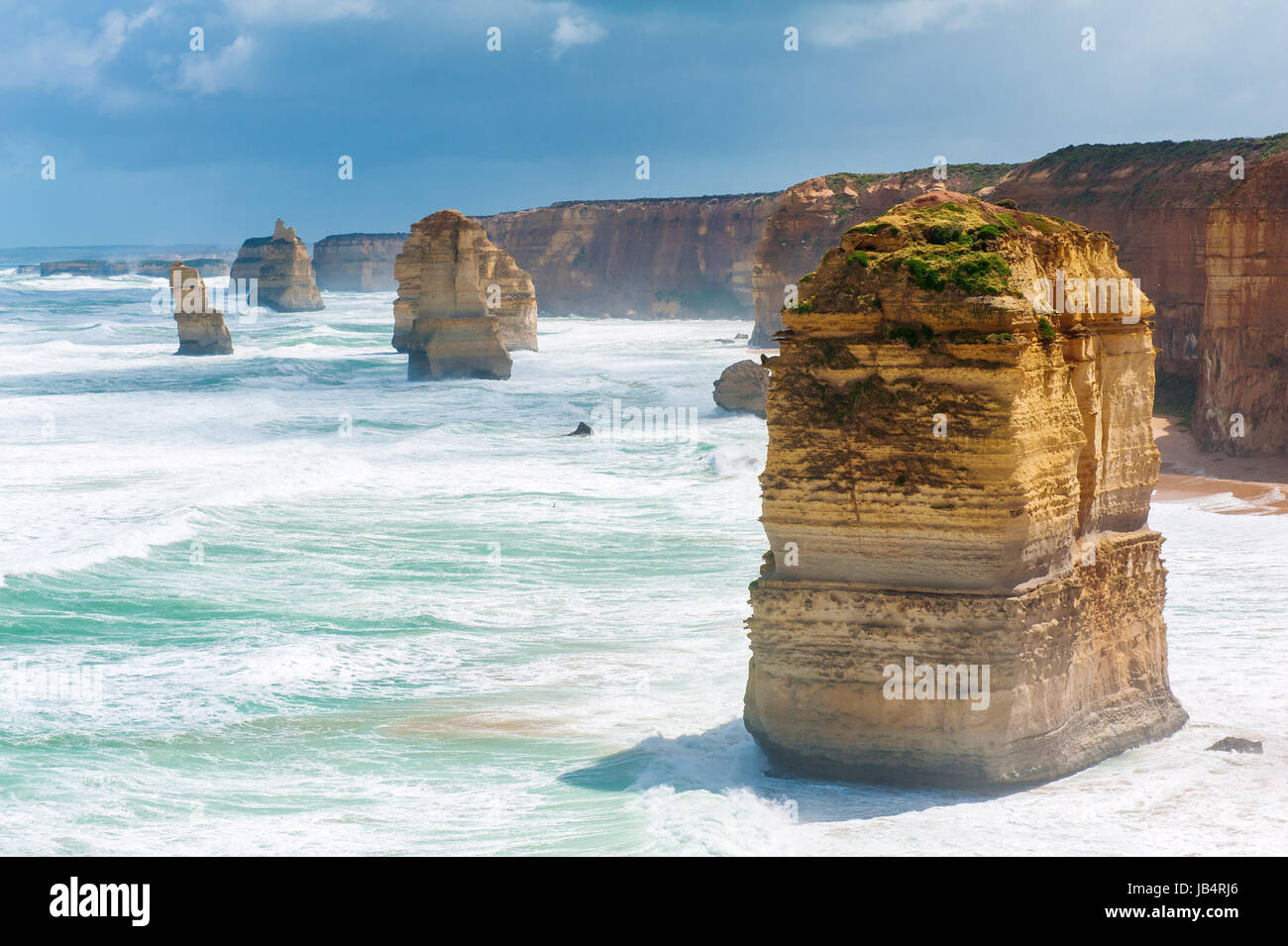 Twelve Apostles, natural landmark near the Great Ocean Road. Victoria ...
