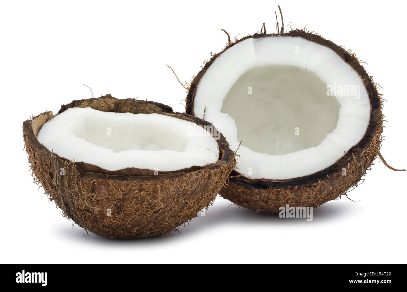 Perfect fresh coconut isolated on white background Stock Photo - Alamy